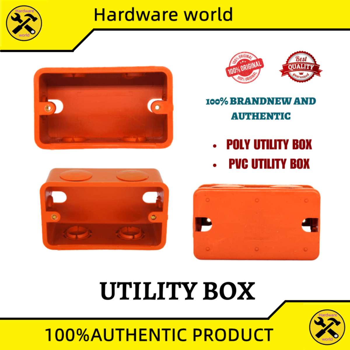 PVC junction box with screw /POLY utility box Utility box | Lazada PH