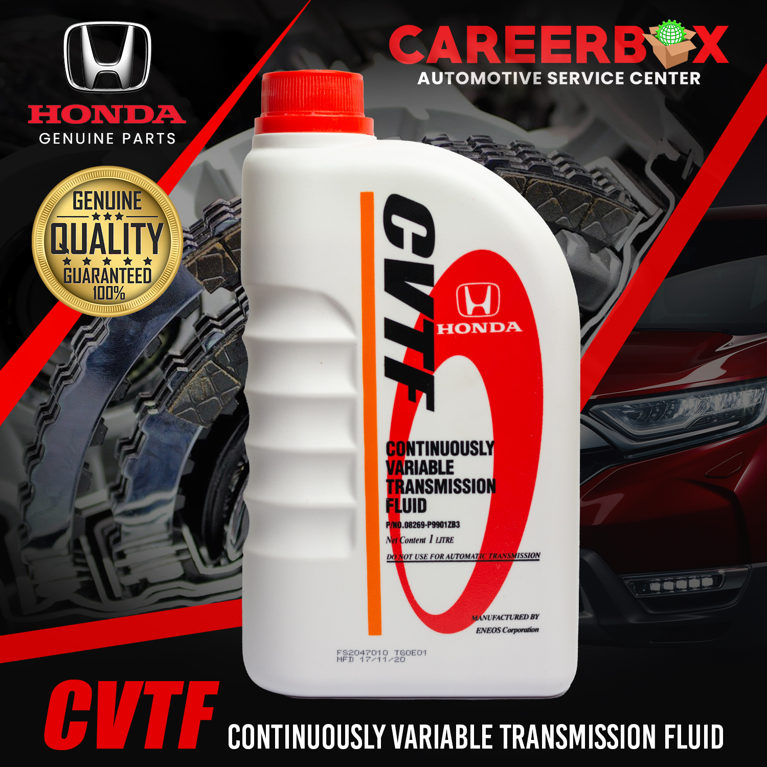 Honda CVTF 1 Liter (Honda Continues Variable Transmission Fluid Type 1 ...