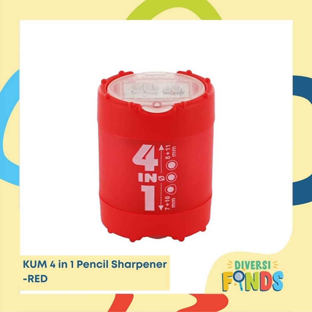 Kum 4-in-1 K4 Four - Hole Sharpener - Made in Germany - Blue, Green ...