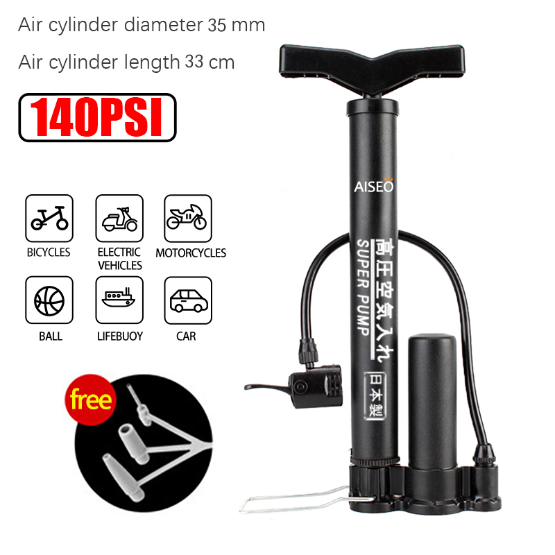 BELUGA Bike Pump Bicycle Motorcycle Pump Air Inflator Balls Tire Pump ...