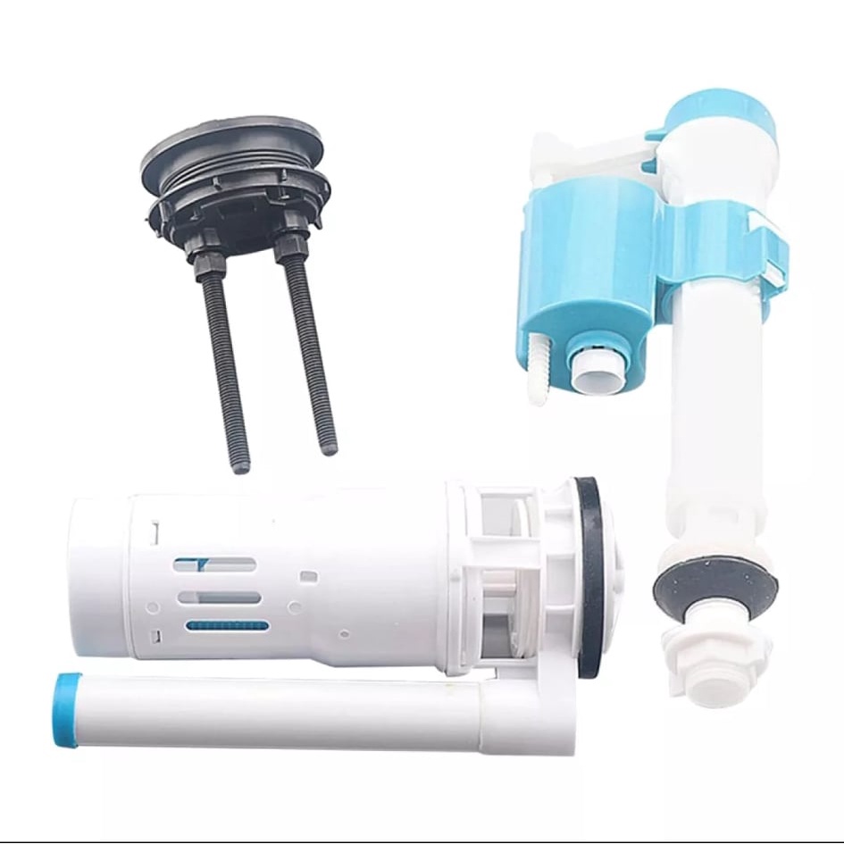 [3001] Water Tank Fittings Double Push Button and Accessories Complete ...