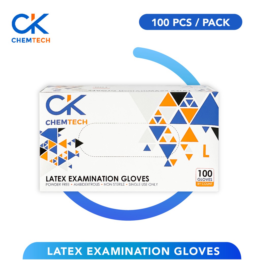 CK Chemtech Latex Examination Gloves 100s | Lazada PH