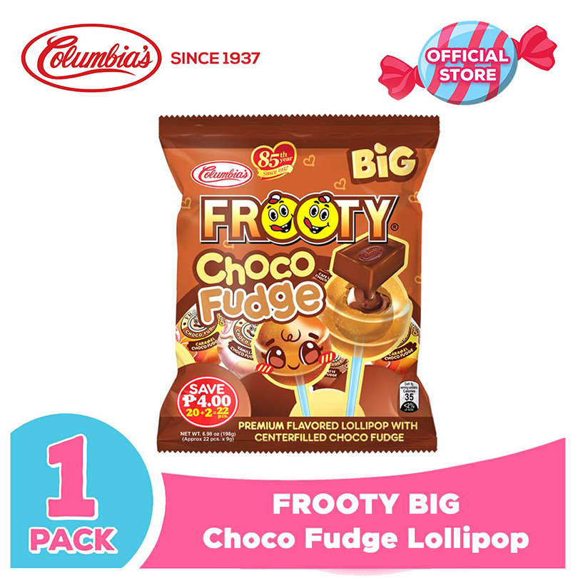 Columbia Candies: Frooty Big Choco Fudge Lollipop | Lazada PH