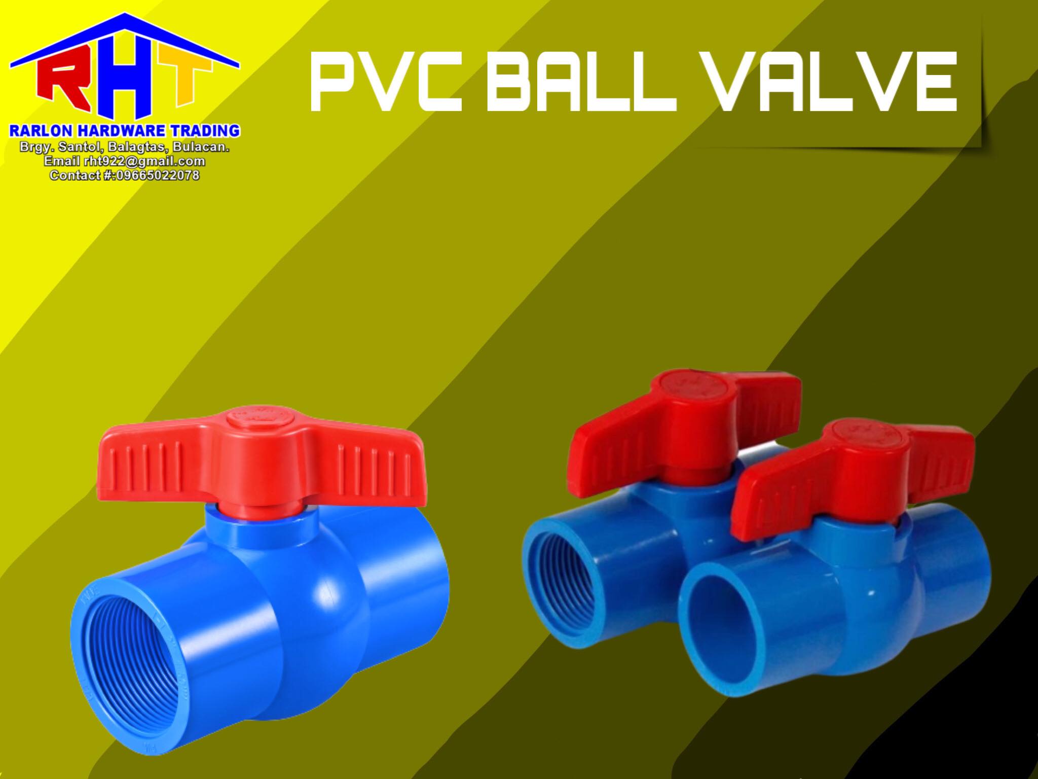 PVC PIPE BLUE FITTINGS BALL VALVE 1" 1/2" 3/4" | Lazada PH