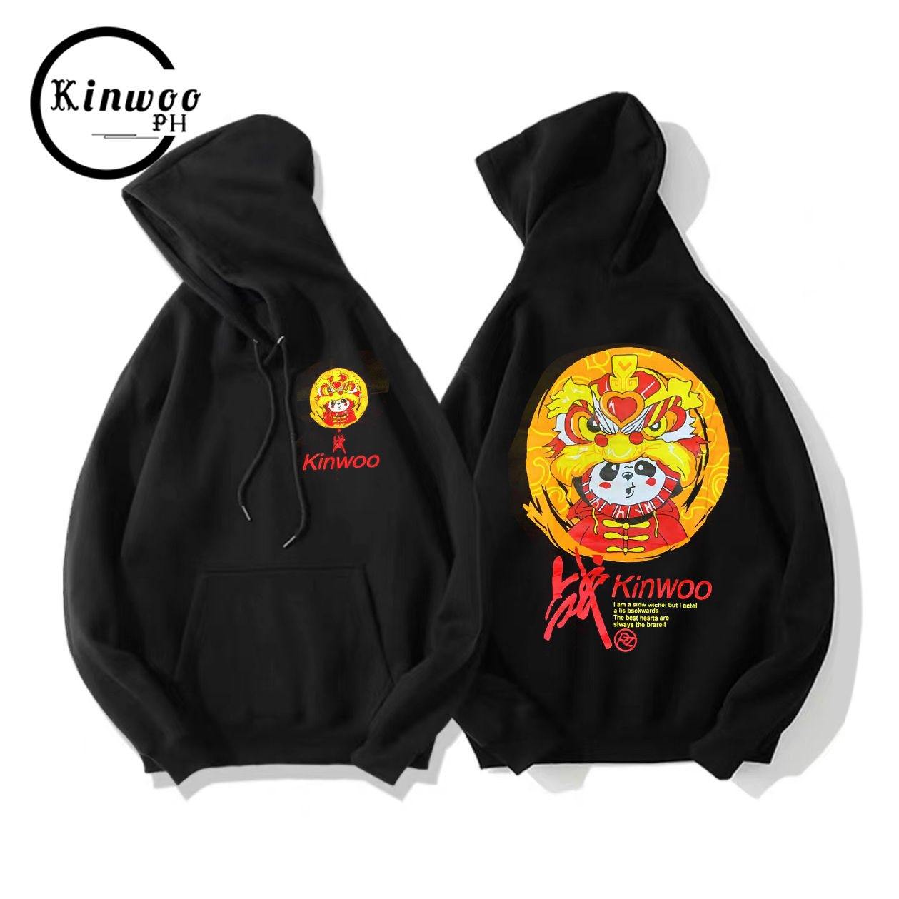 Kinwoo T1022 Hoodies jacket For Men Graphic Hoodie Back To Back Print ...
