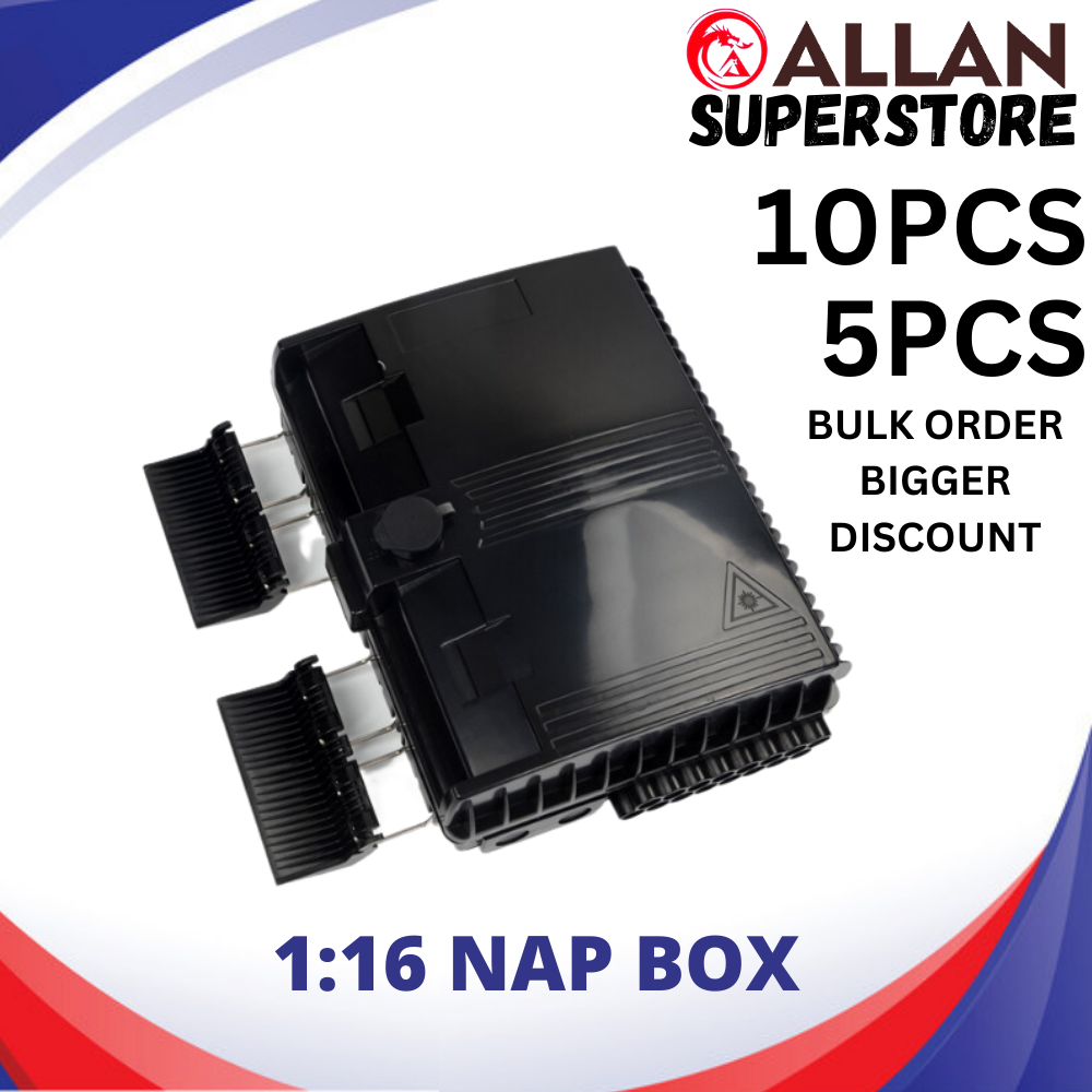 Allan Superstore 5/ 10pcs 1:16 Nap Box and Splitter Box Set for Fiber ...