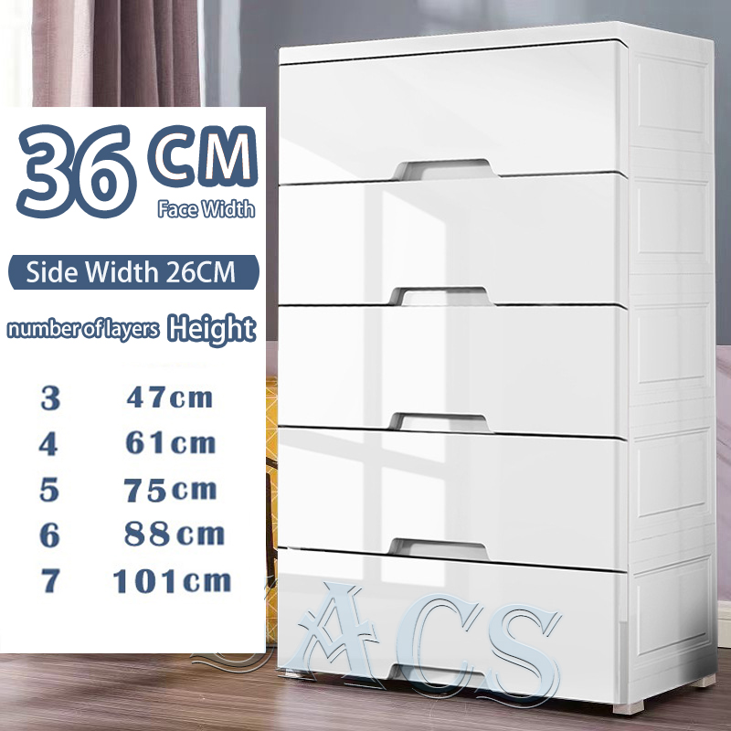 SACS 36CM Drawer Cabinet clothes storage Cabinet Locker Durabox Cabinet ...