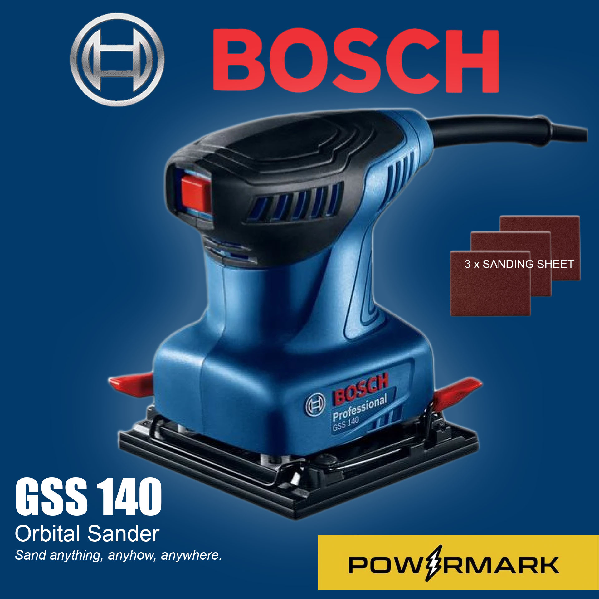 BOSCH GSS 140 Orbital Sander (Corded) [POWERMARK | BHD] | Lazada PH