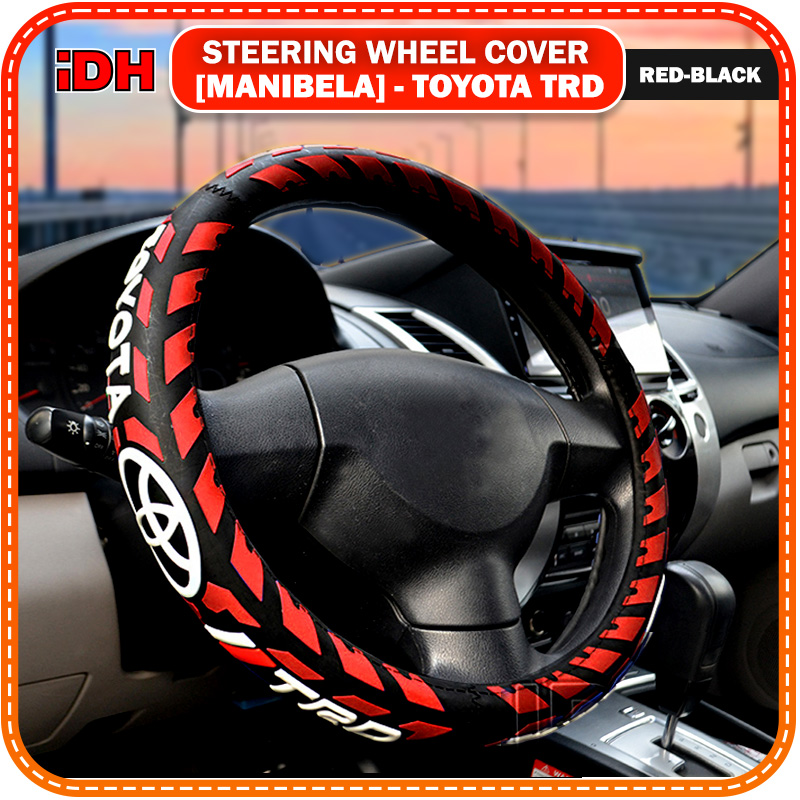 Toyota TRD RED Racing Steering Wheel Cover 38CM | Fits most Japanese ...