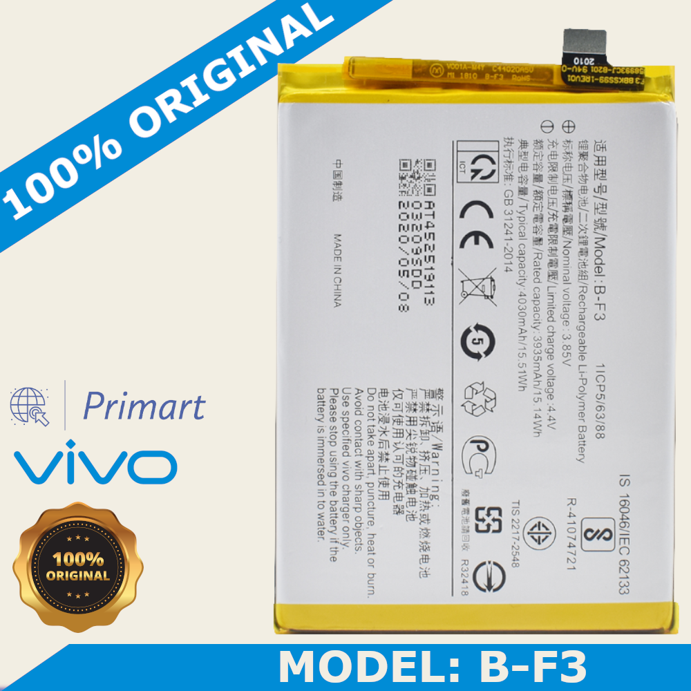 Vivo Y95, Y91 B-F3 Battery | Lazada PH