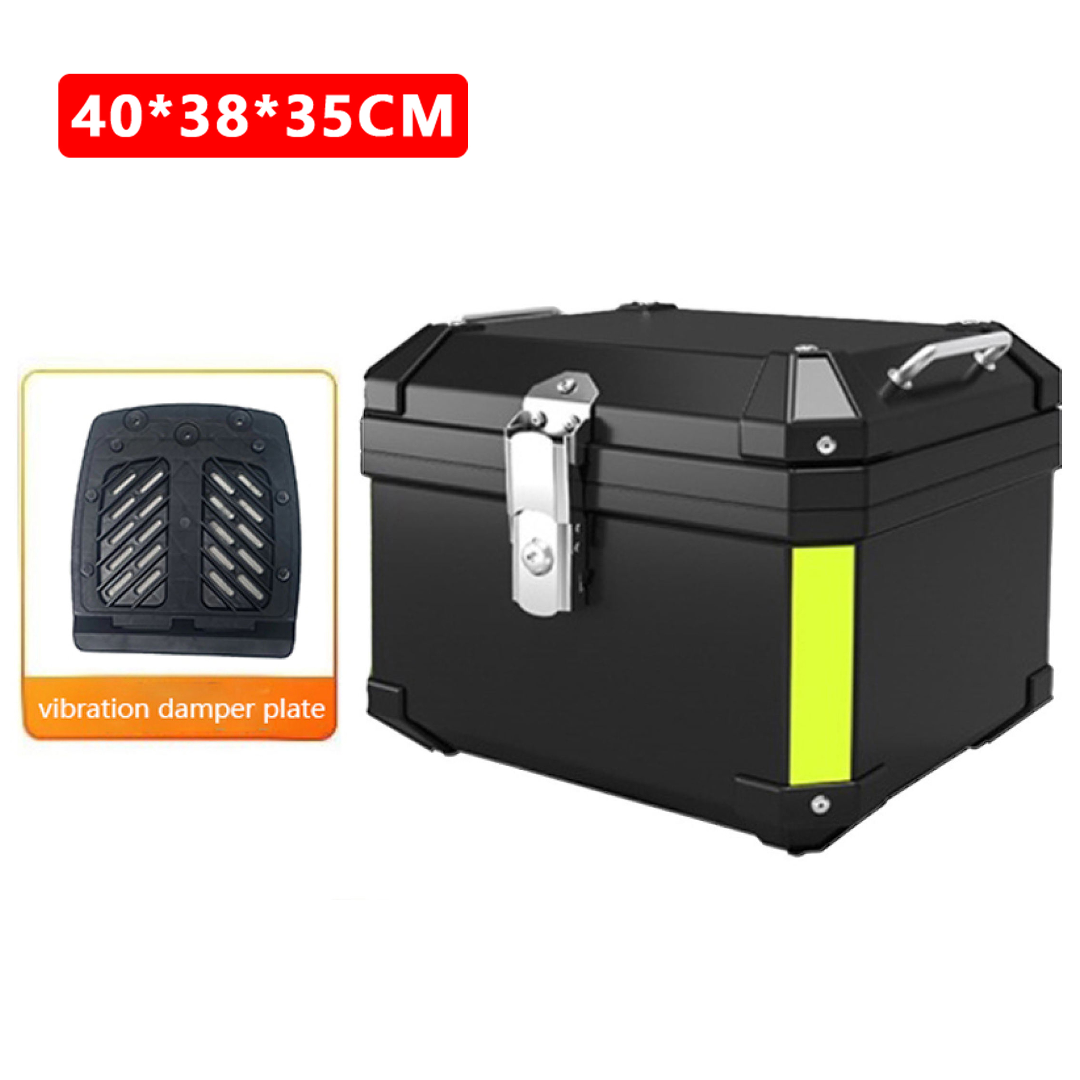Motorcycle Top Box 45 Liter Large Capacity ABS Motorcycle Storage Box ...