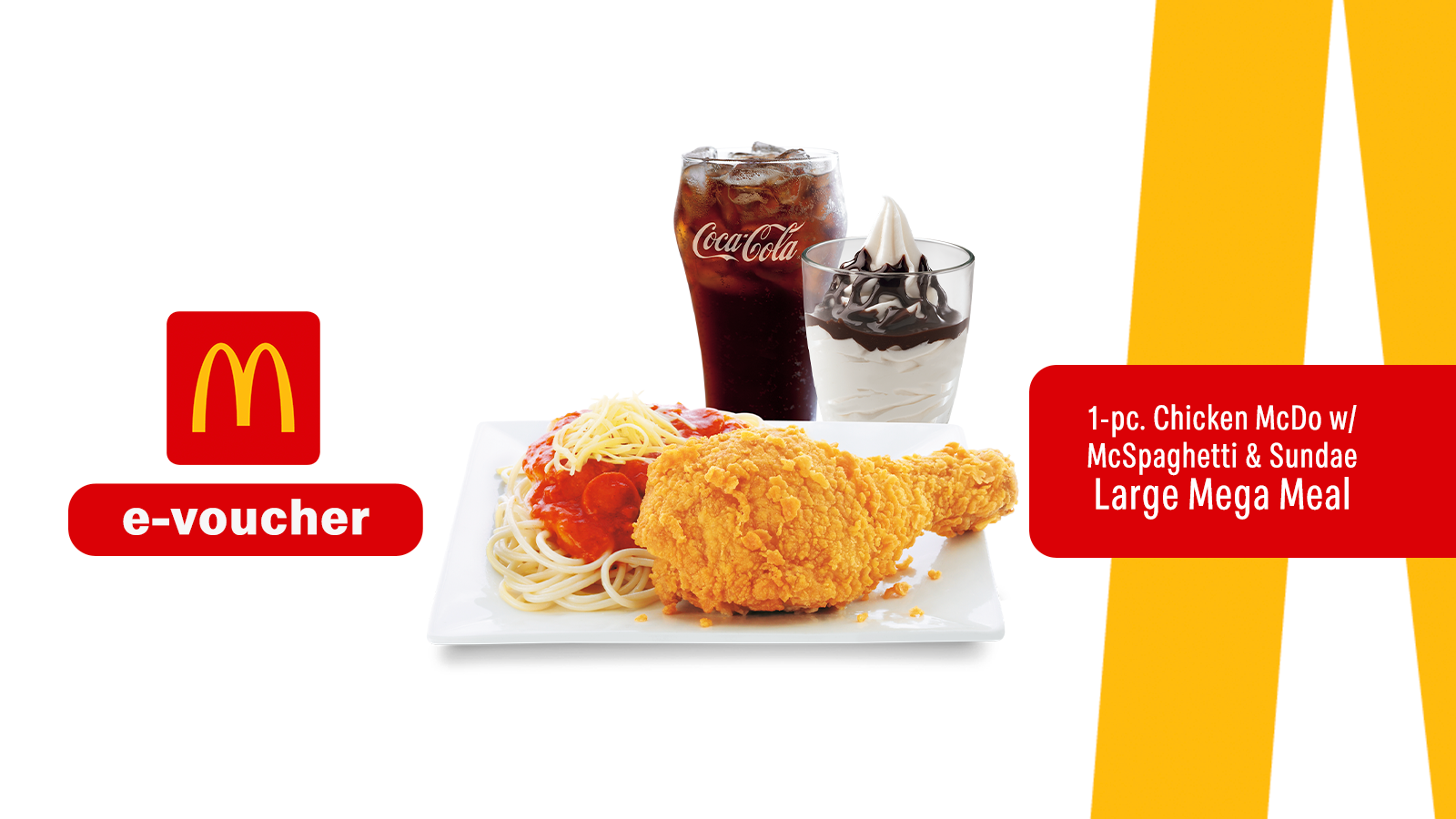 HOT Selling McDonald's Mega Meal 1pc Chicken McDo with McSpaghetti and ...