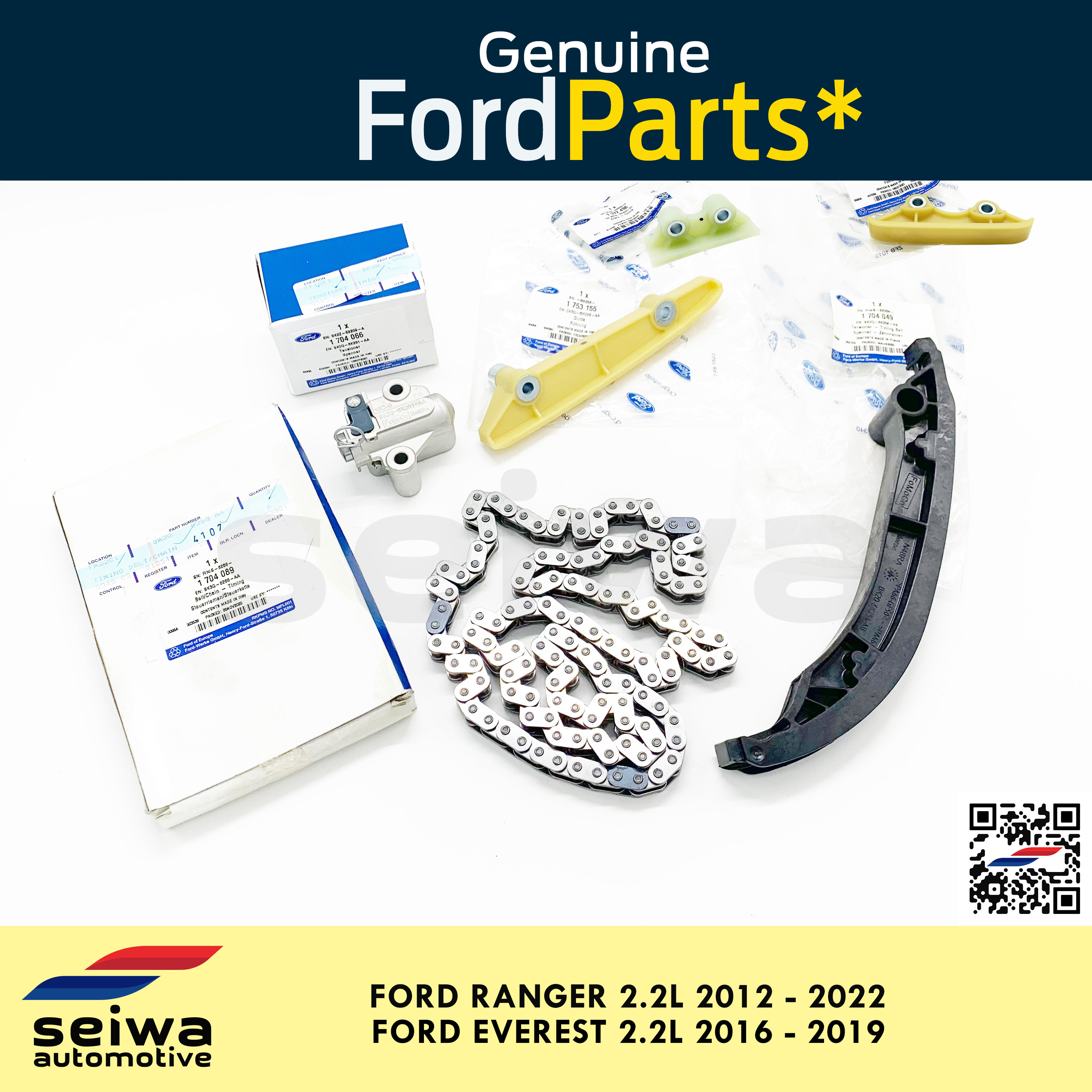[2012 - 2022 2.2L] Ford Ranger Timing Chain Kit - [2016 - 2019 2.2L ...