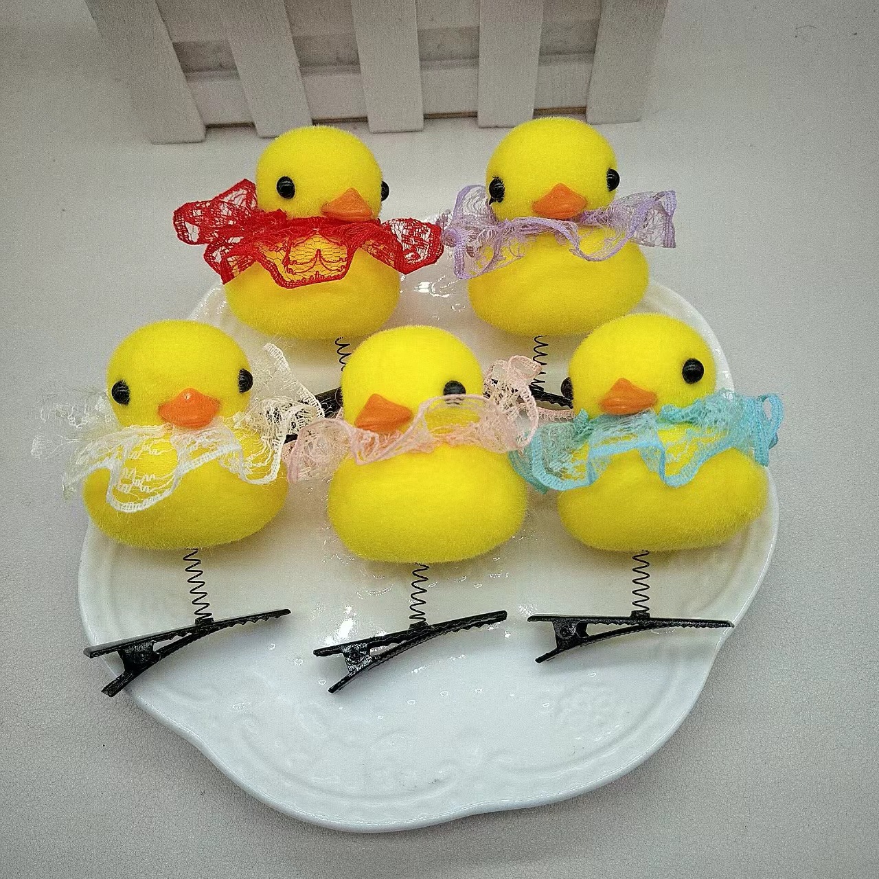 1pcs Lovely Little Yellow Duck Hairpin for Children Gift Funny Festival ...
