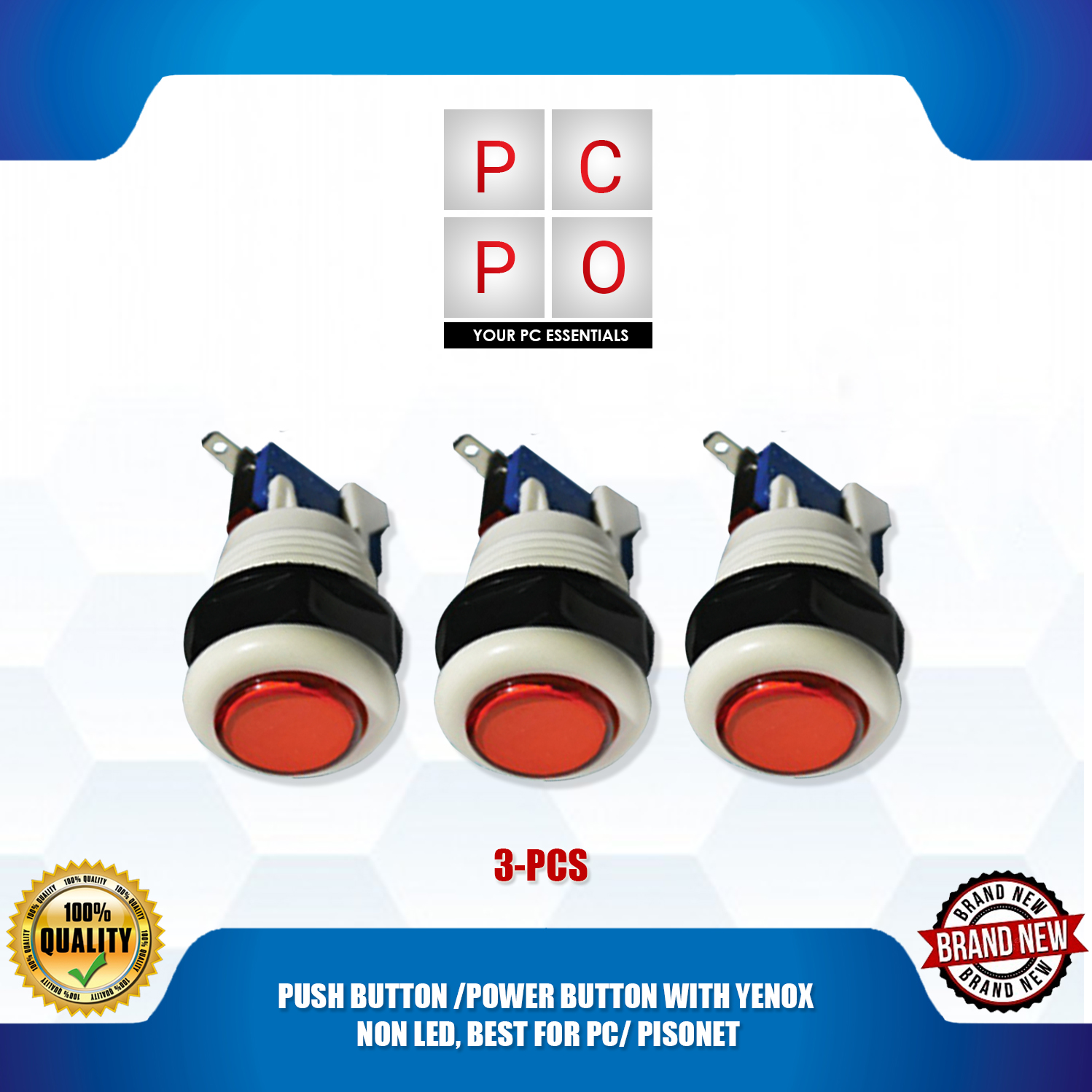 PUSH BUTTON /POWER BUTTON WITH YENOX, NON LED, BEST FOR PISONET | Lazada PH