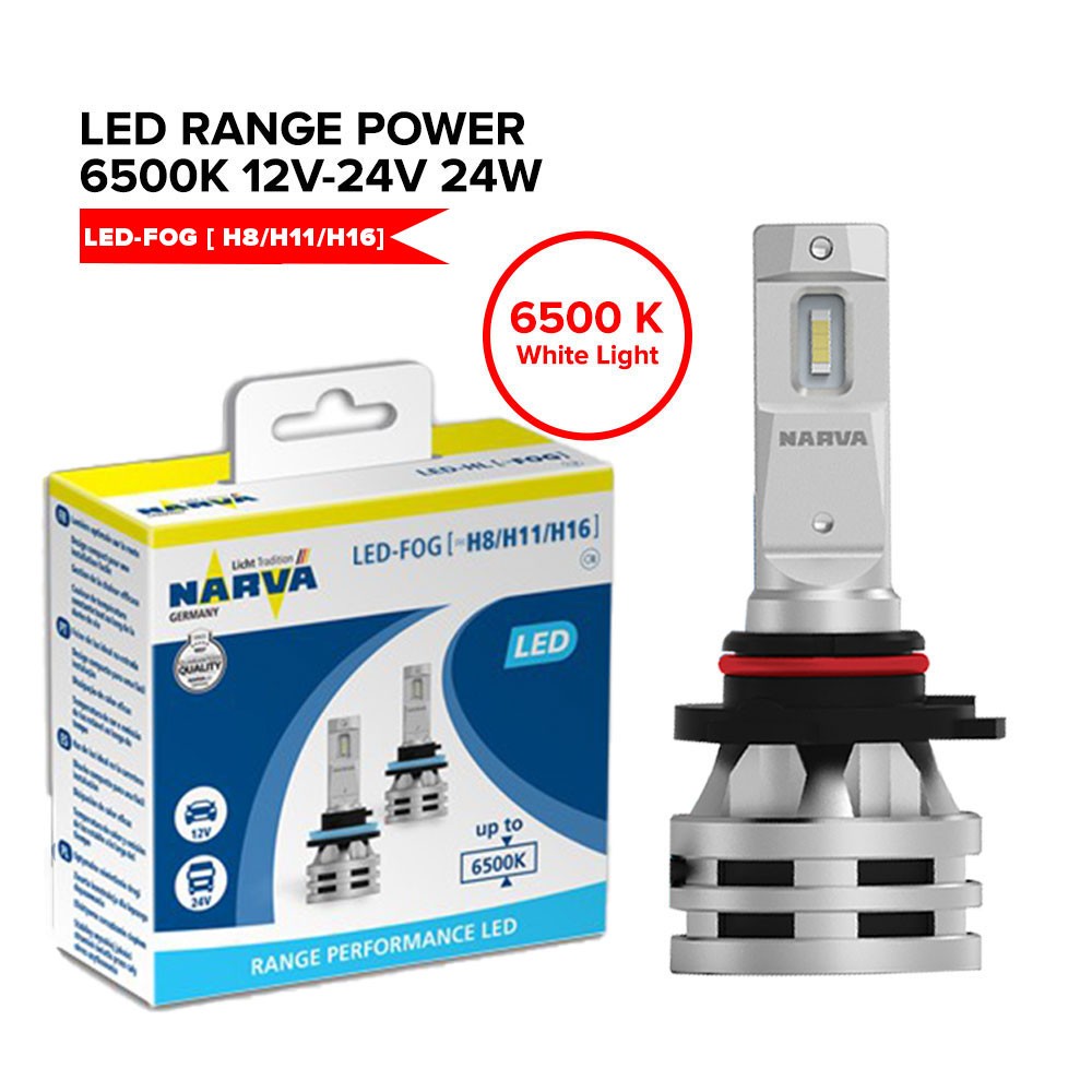 Vargaux Narva Range Performance LED 6500K H1,H3,H4,H7,H8 H11 H6, H11 ...