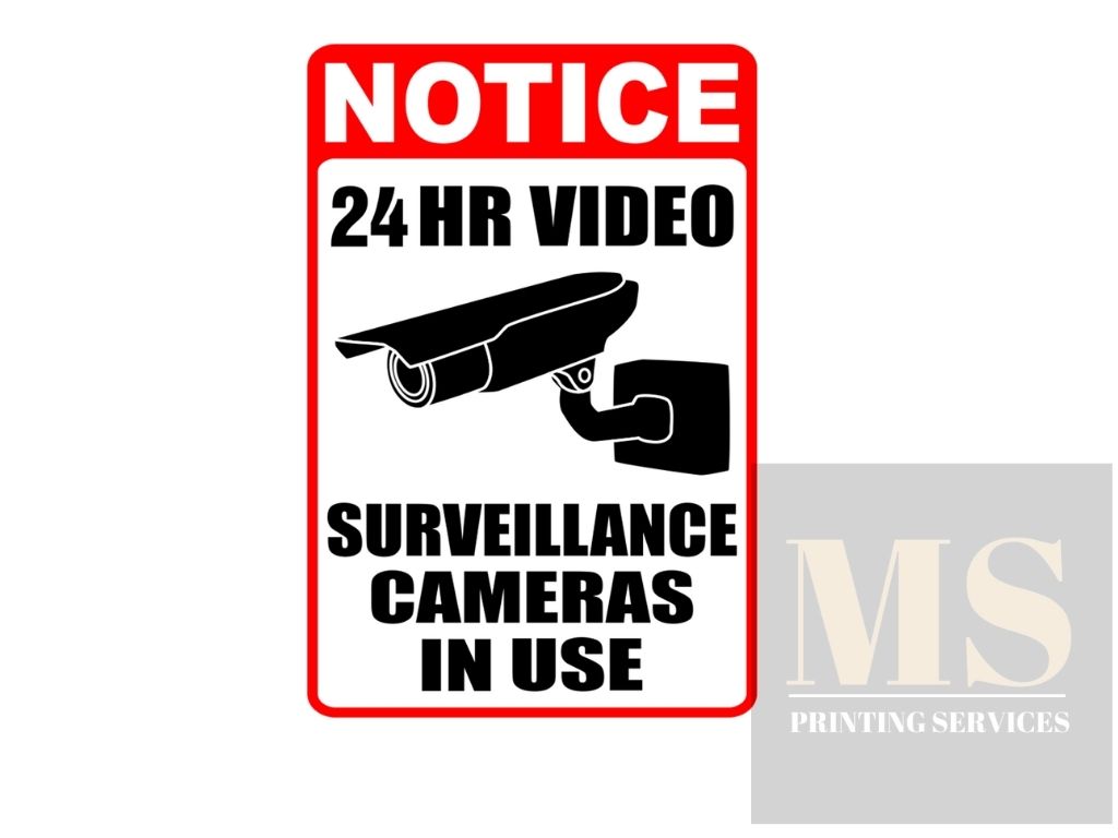 CCTV Signages (Laminated A4 Size) | Lazada PH
