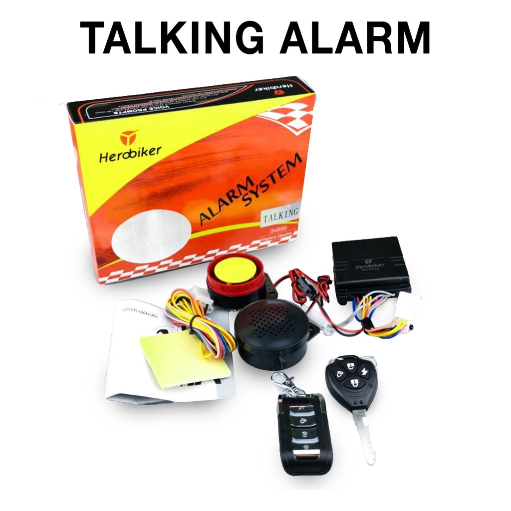 Motorcycle Talking Alarm System With Engine Start | Lazada PH