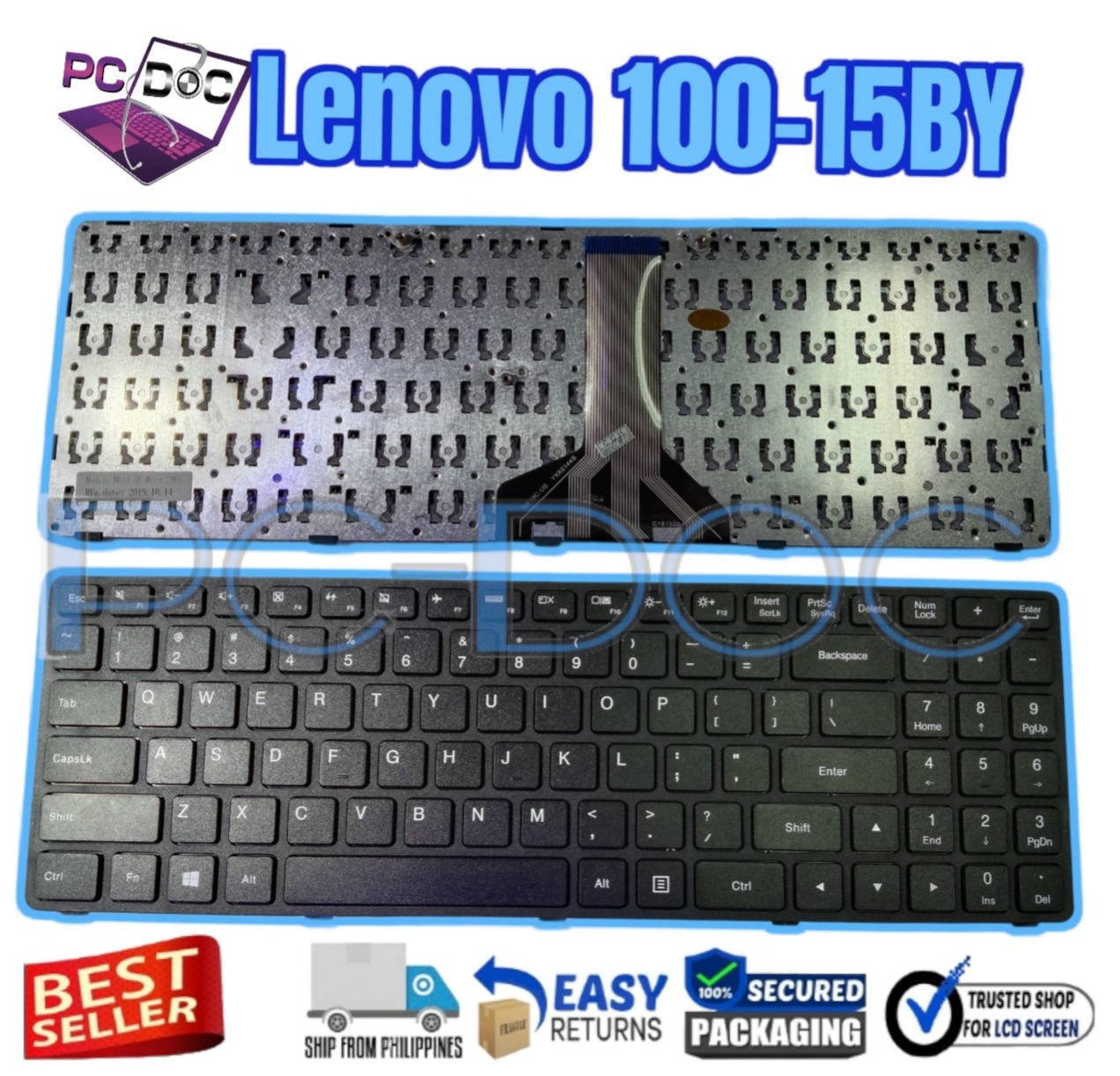 New Replacement LENOVO IDEAPAD 100-15 300-15 100-15IBY US Laptop ...