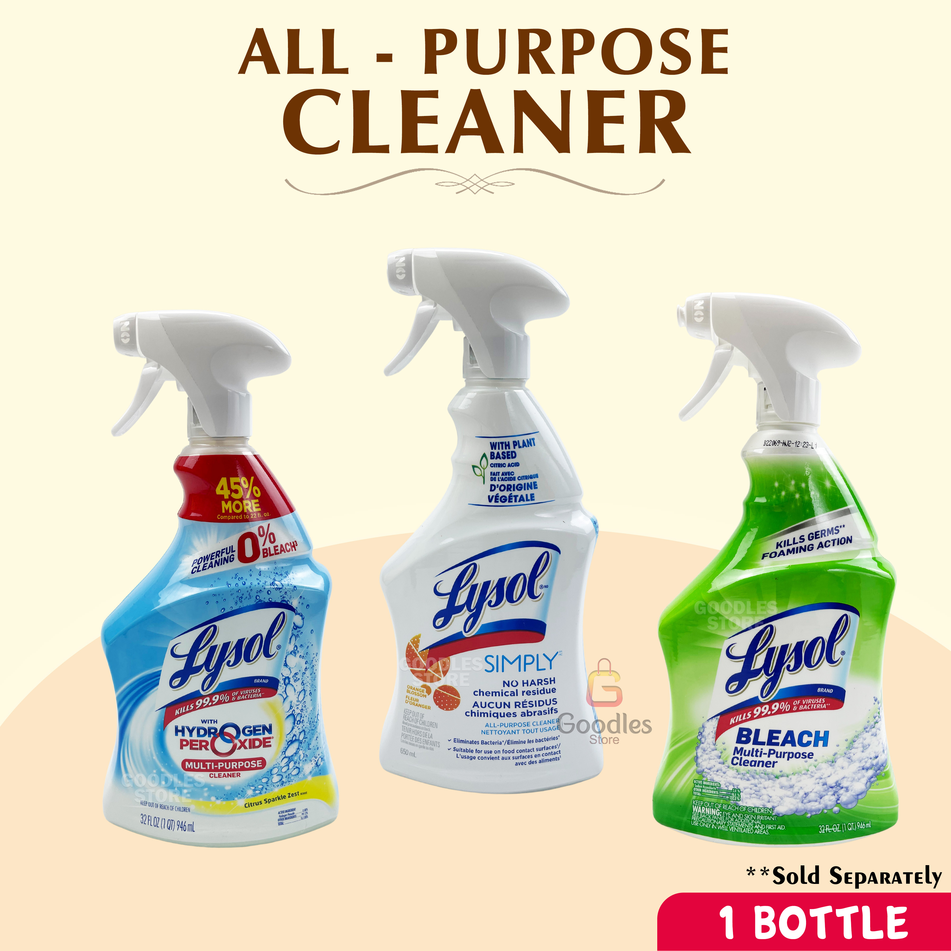 Lysol All Purpose Cleaner Lysol Bleach Lysol Simply Lysol Hydrogen ...
