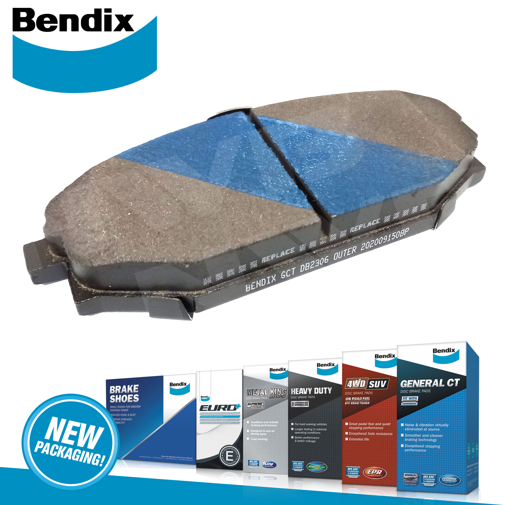 Bendix Brake Pads Front Set GCT for Hyundai Galloper 1997-2002 (DB2306) | Lazada PH