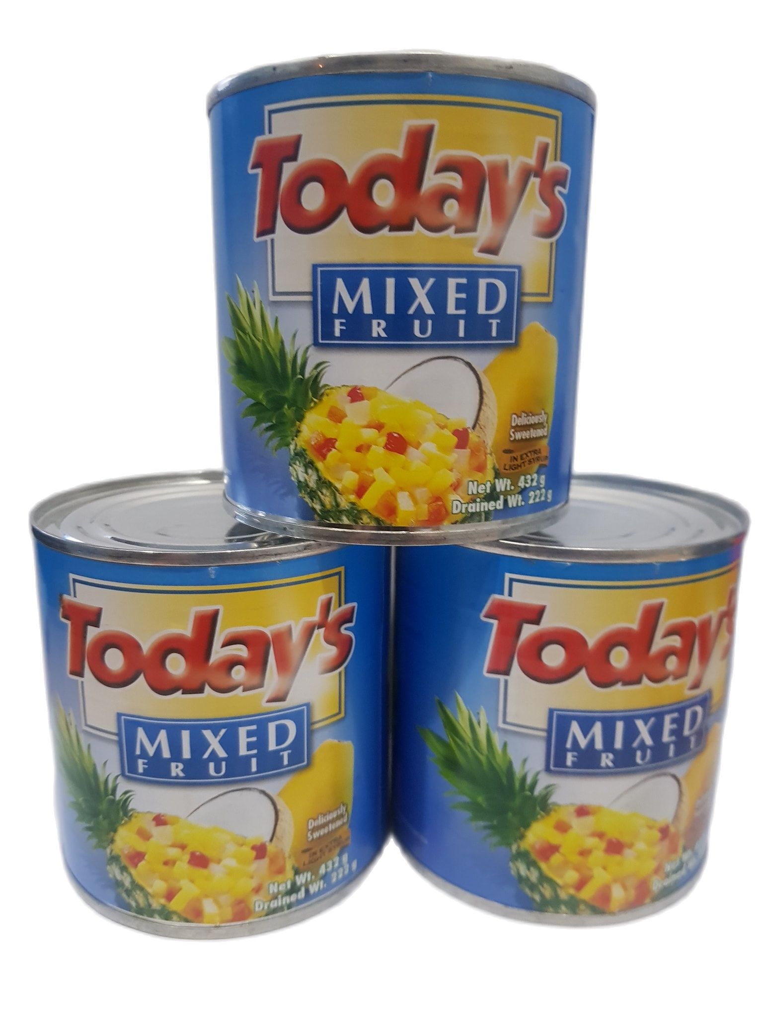 TODAYS Mixed Fruit Cocktail (pack of 3 cans x Net Weight 432 grams ...