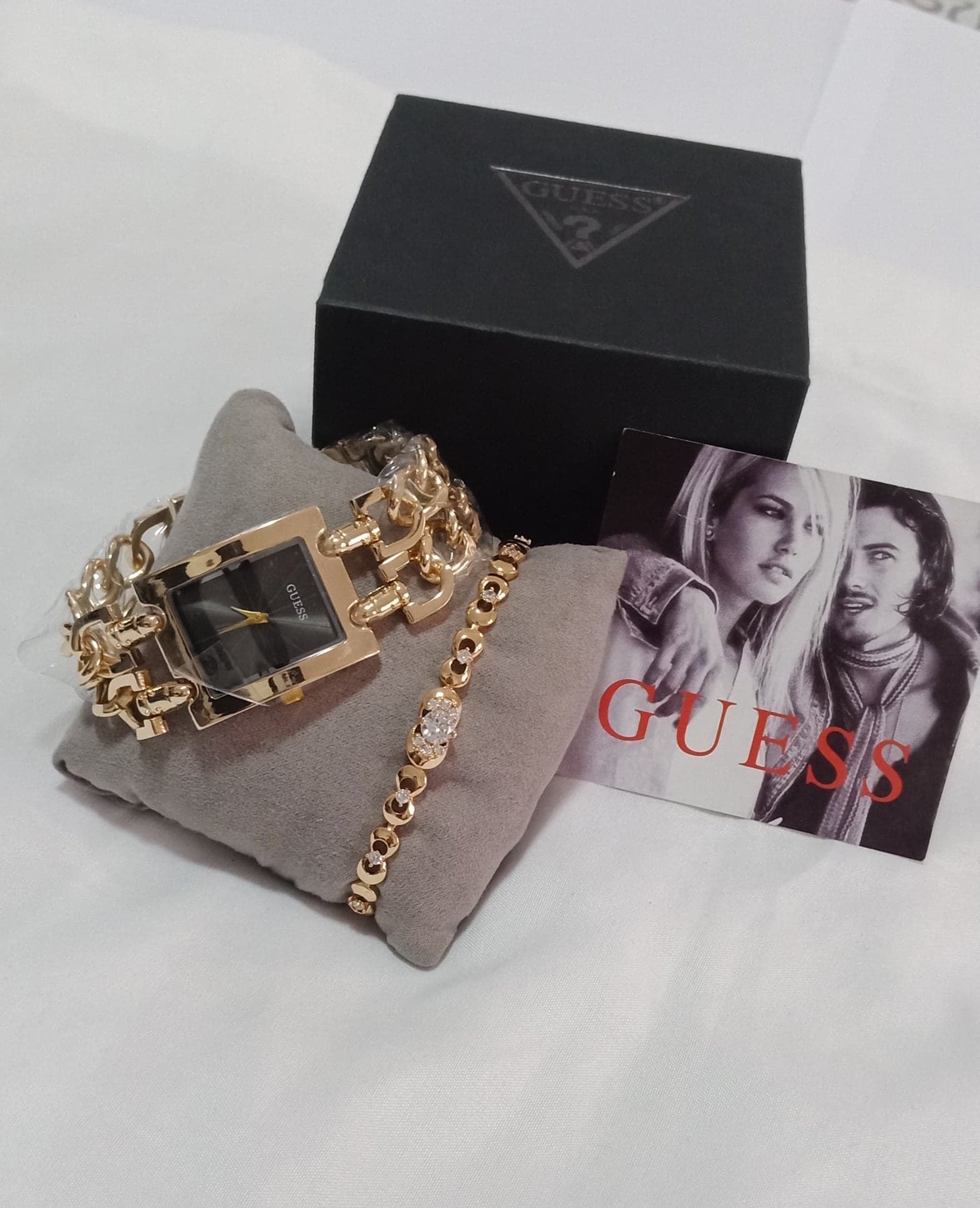 GUESS SQUARE watch with FREE BRACELET | Lazada PH