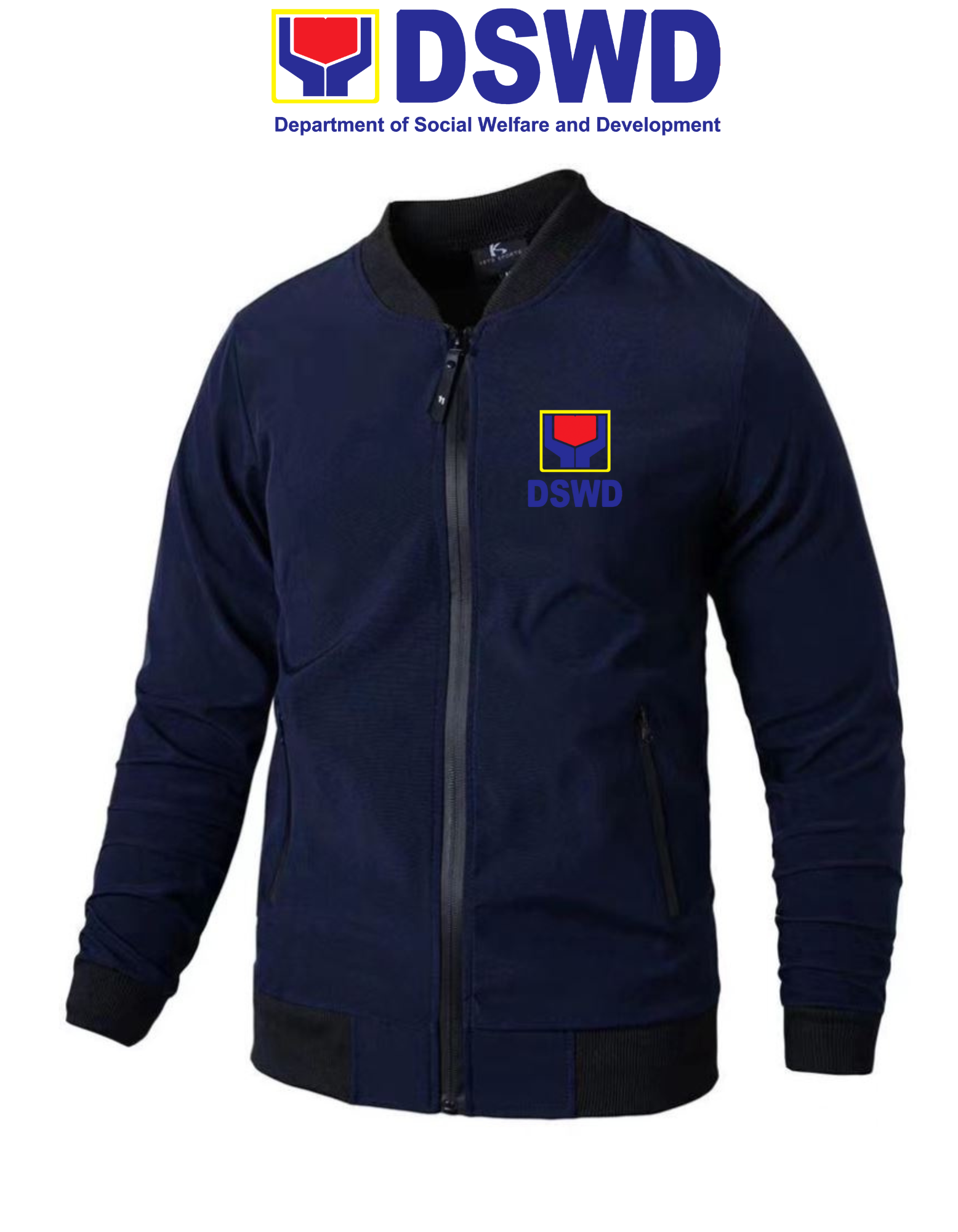 DPWH BOMBER JACKET UNISEX WITH LOGO FIELD JACKET TRENDY PLAIN CASUAL ...