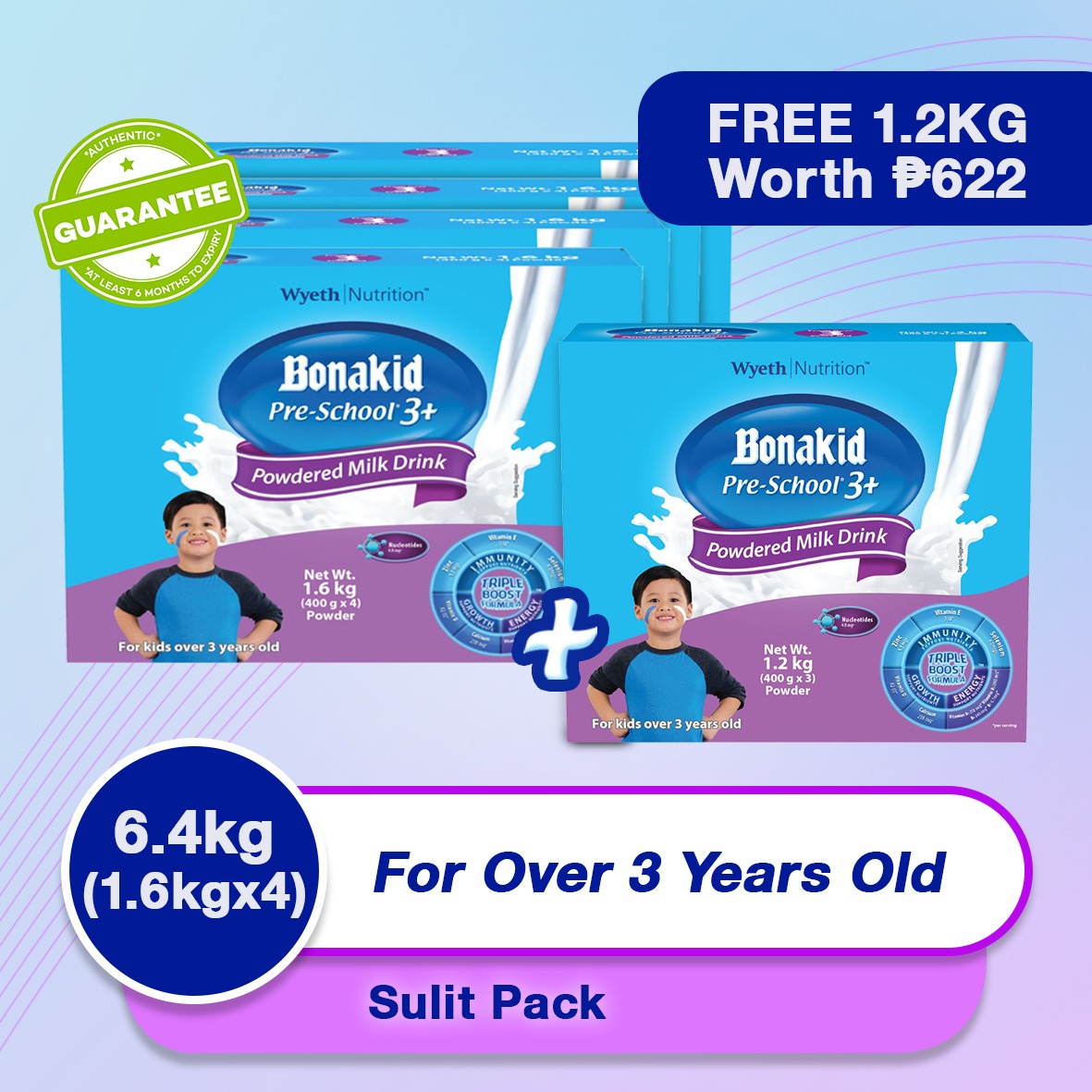 [VK] Wyeth® BONAKID PRE-SCHOOL® 3+ Stage 4 Powdered Milk Drink for ...