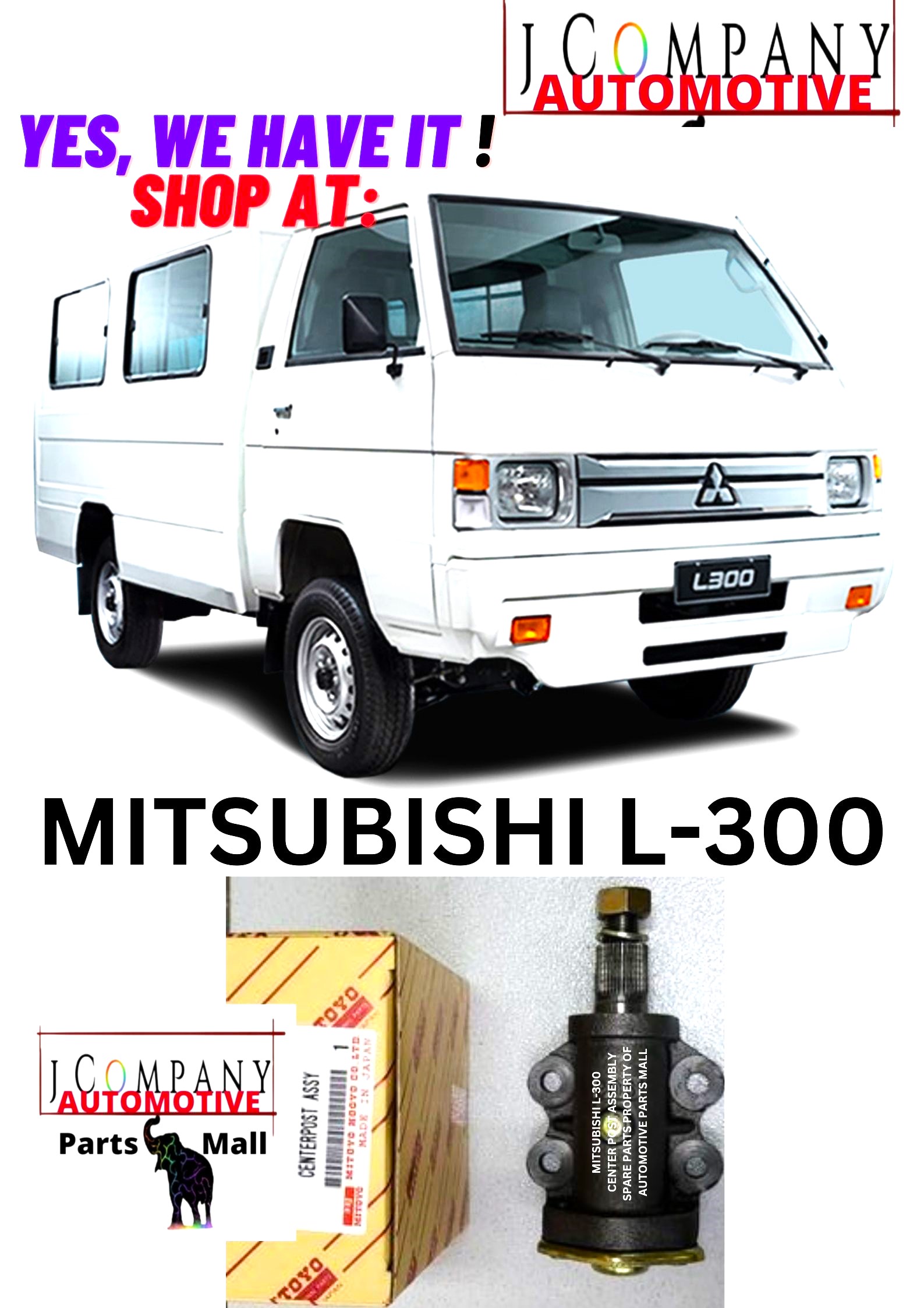 L300 CENTER STEERING POST ASSEMBLY 1987 TO PRESENT MODEL MITSUBISHI KS ...