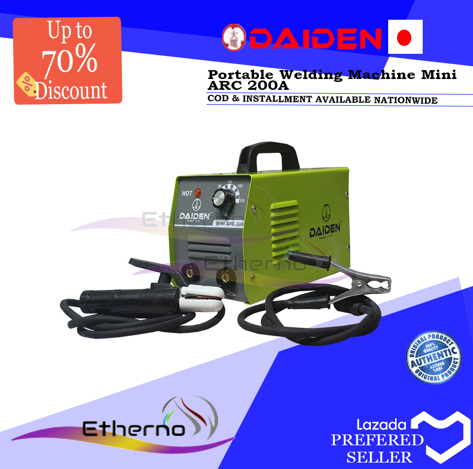 Daiden Portable Welding Machine Mini Arc 200A | Lazada PH