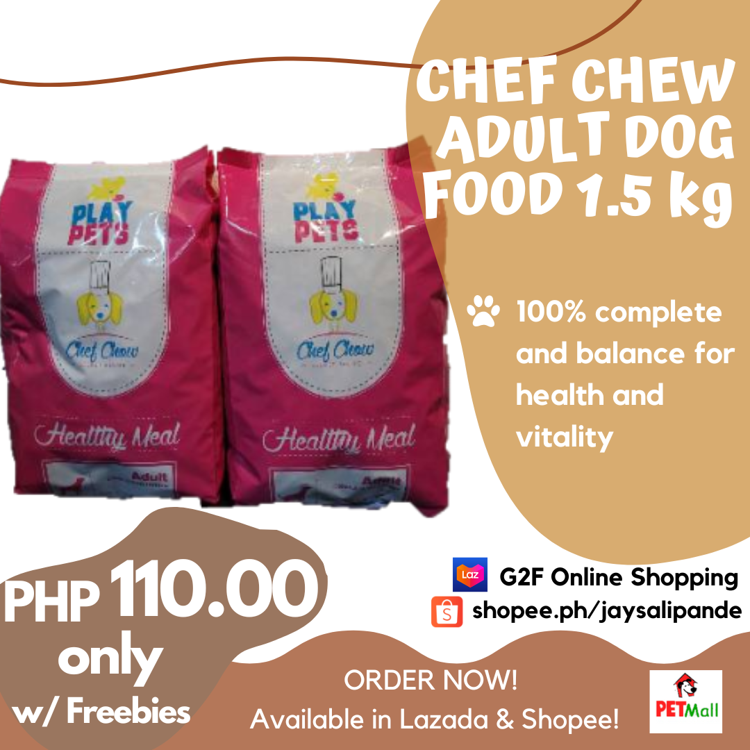 Chef Chew Adult Dog Food 1.5 kg w/ Freebies! | Lazada PH