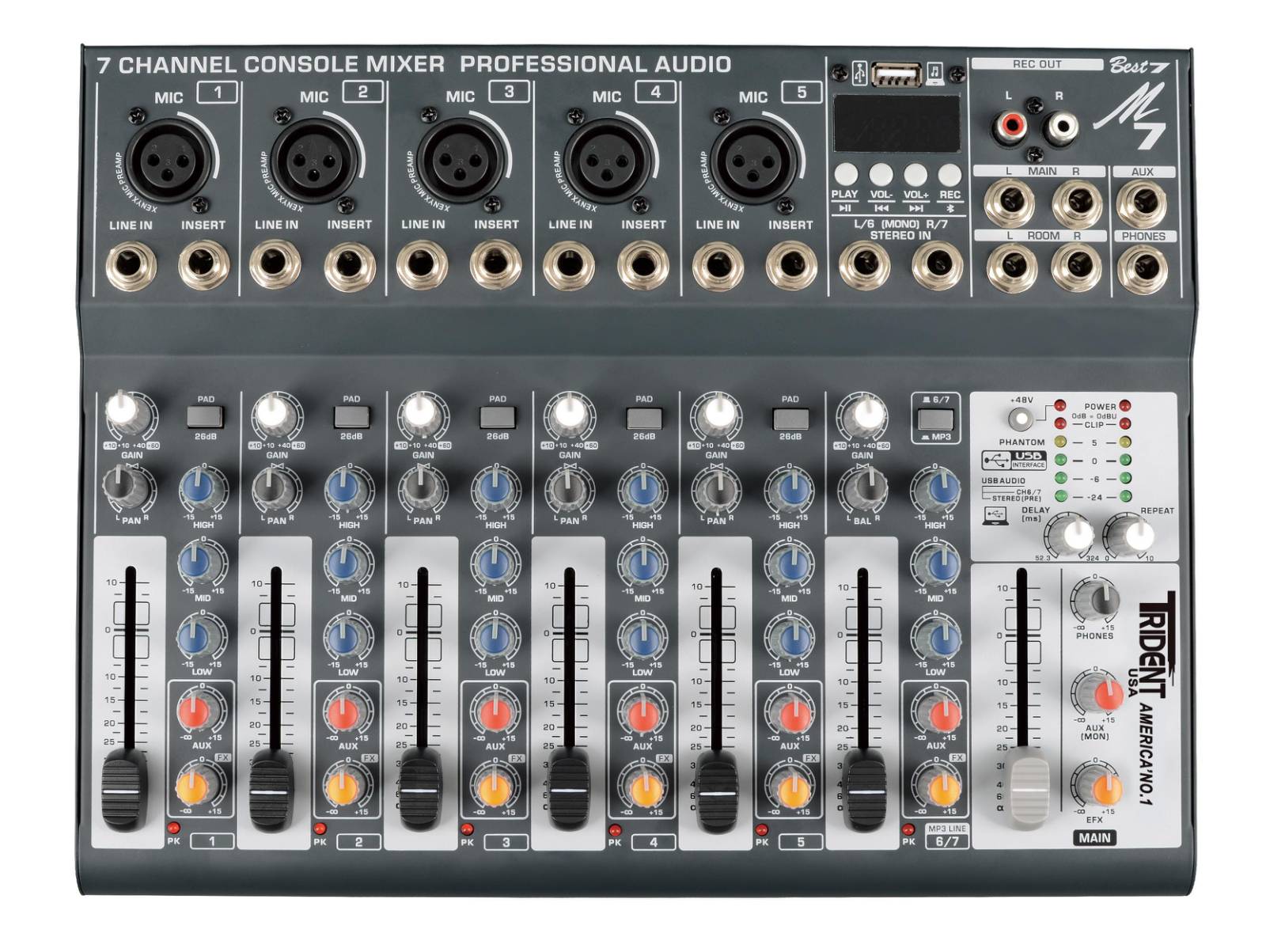 Trident M7 7 channel audio mixer | Lazada PH