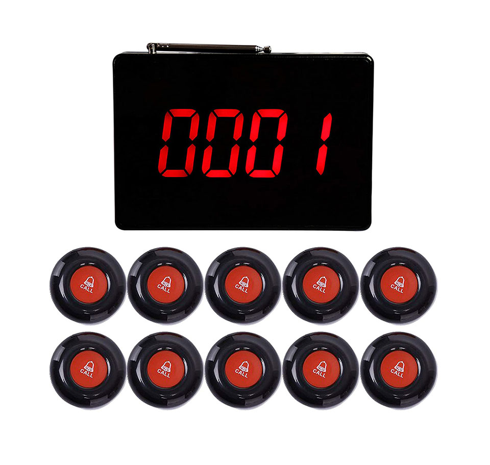 [1-3 Days Delivery] Daytech Wireless Calling System Customers Patient ...