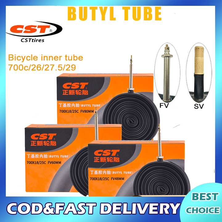 CST Bike Inner Tube 29/27.5/26/700C Long Valve Tubes Presta Inner Tube ...