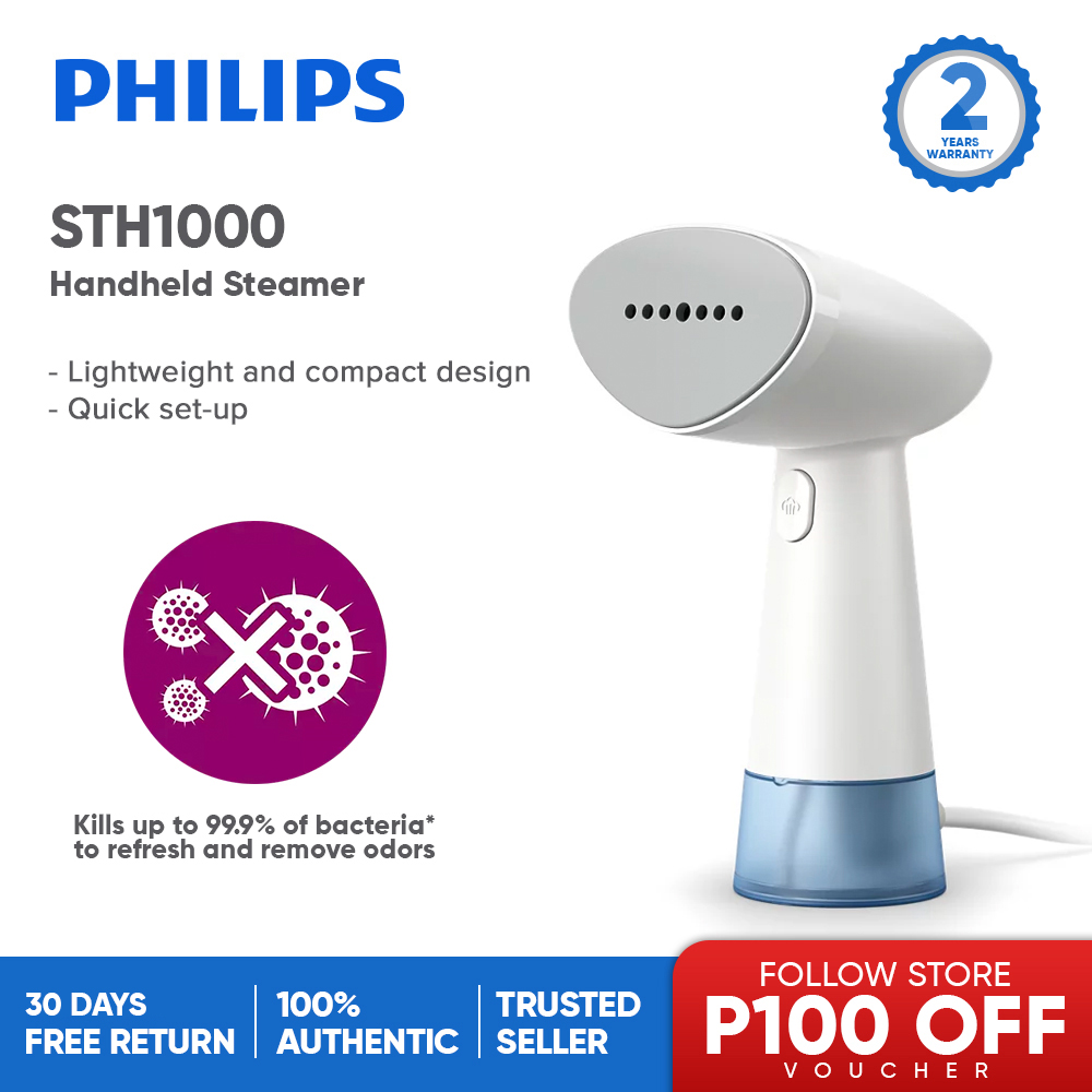 PHILIPS Handheld Compact and Lightweight Garment Iron Steamer [STH1000 ...