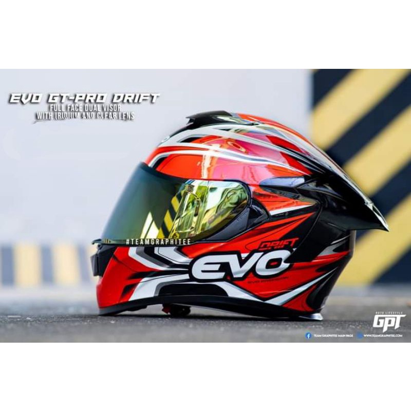 Evo helmet GT-PRO Wraith/ Riot ONHAND COD with freebis30Z | Lazada PH