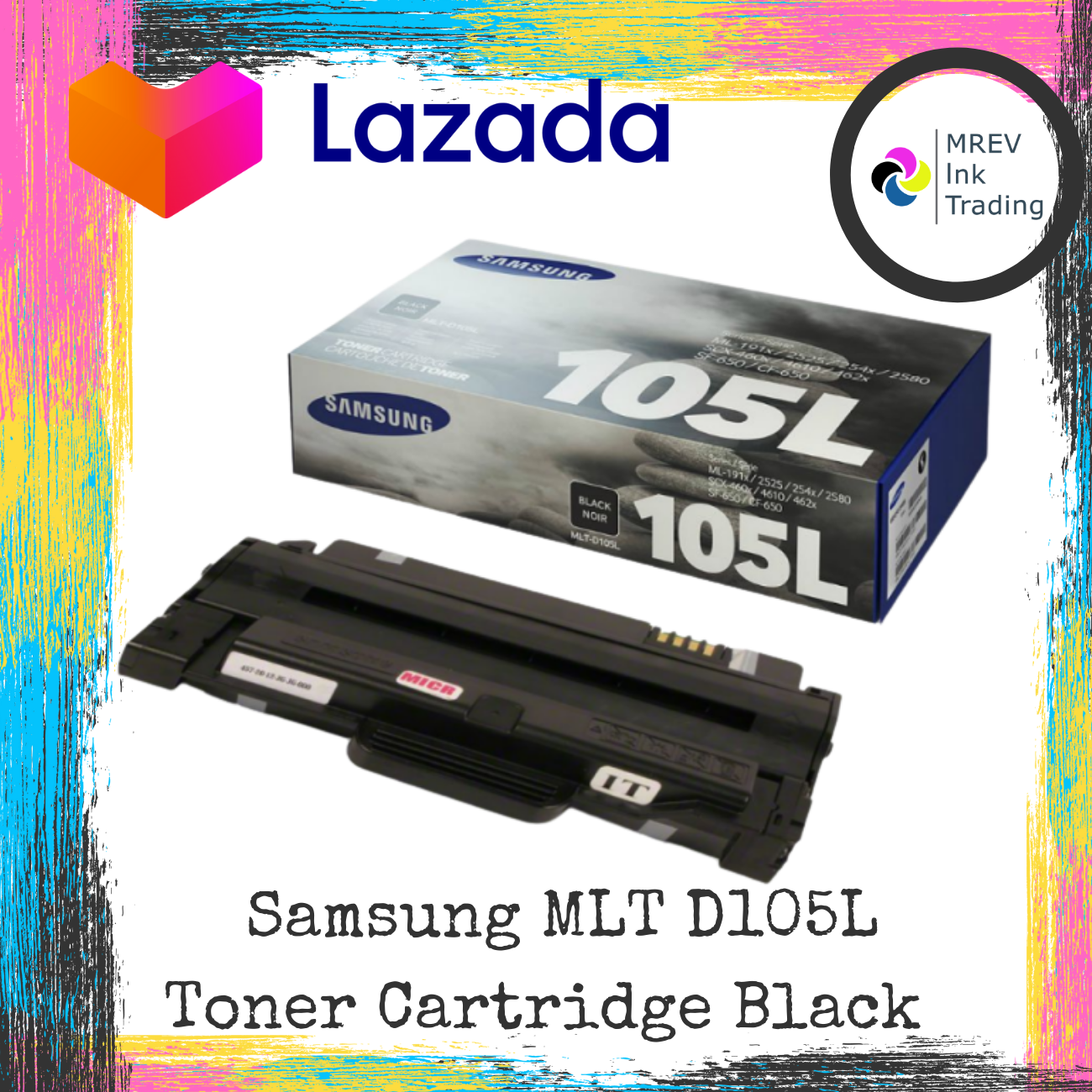 Samsung MLT D105L Toner Cartridge Black 105L | Lazada PH