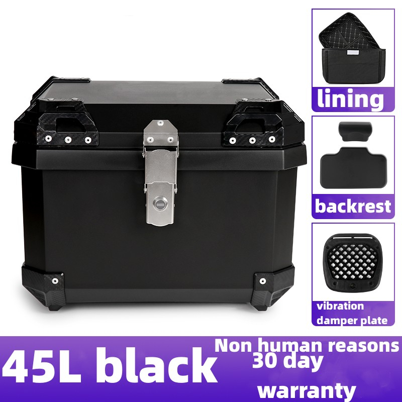 TANKER ABS TOP BOX Top Box Aluminium Motorcycle Aluminium Top Box 38L ...