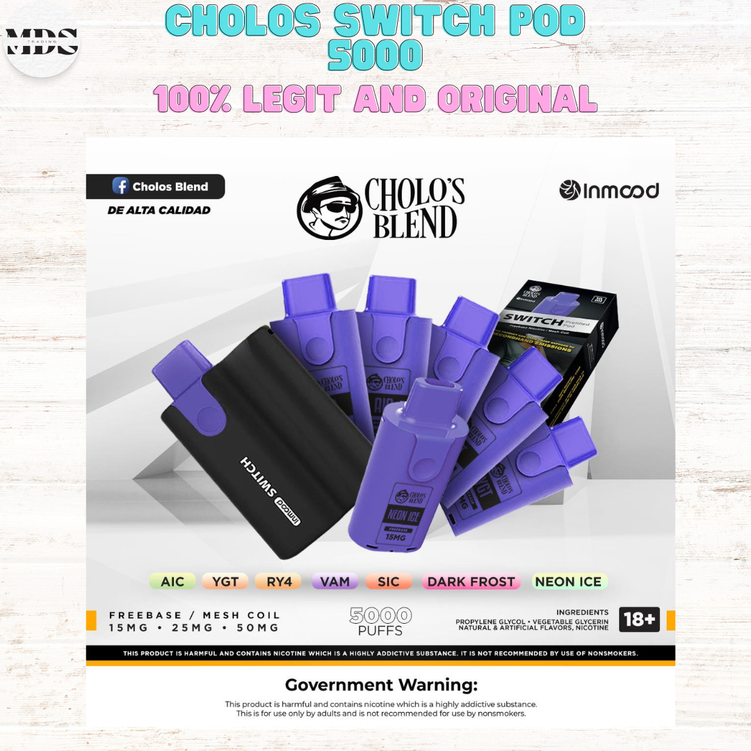 SWITCH P0D CHOLOS (CARTS ONLY) INMOOD 100% LEGIT | Lazada PH
