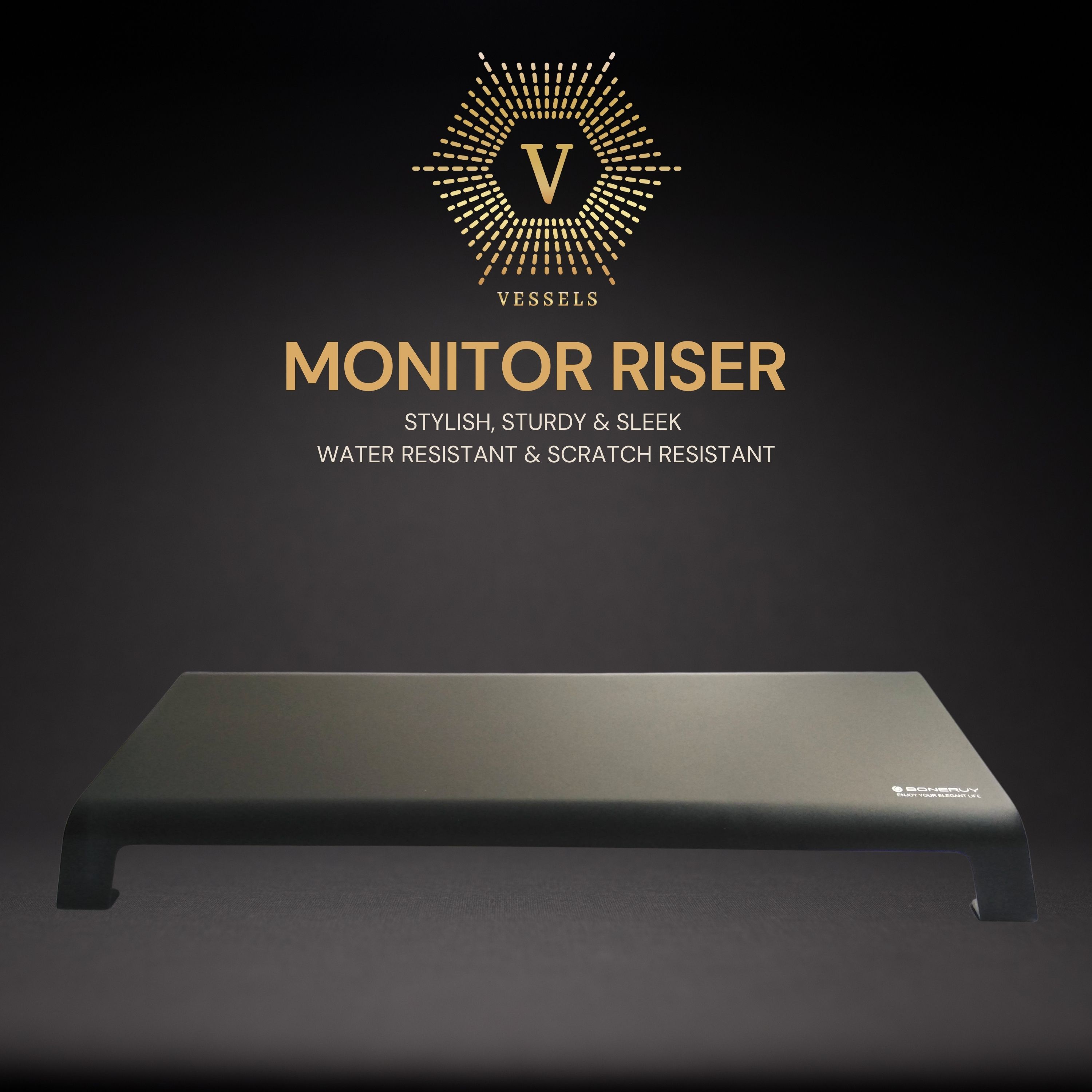 Vessels Black Monitor Riser Desktop Stand Laptop Riser Metal | Lazada PH