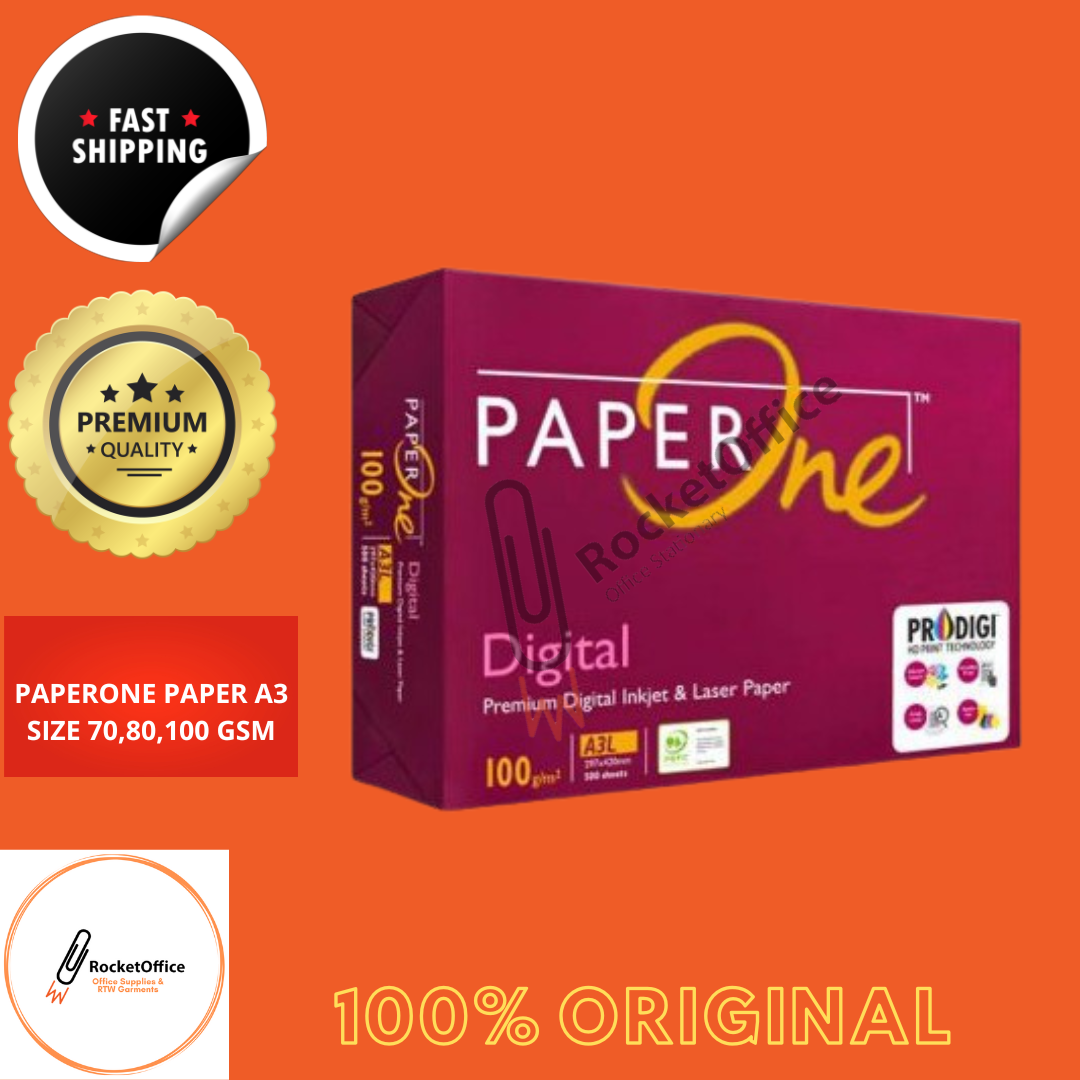 Paper One Bond Paper A3 SIZE 70/80/100 GSM PER REAM | Lazada PH