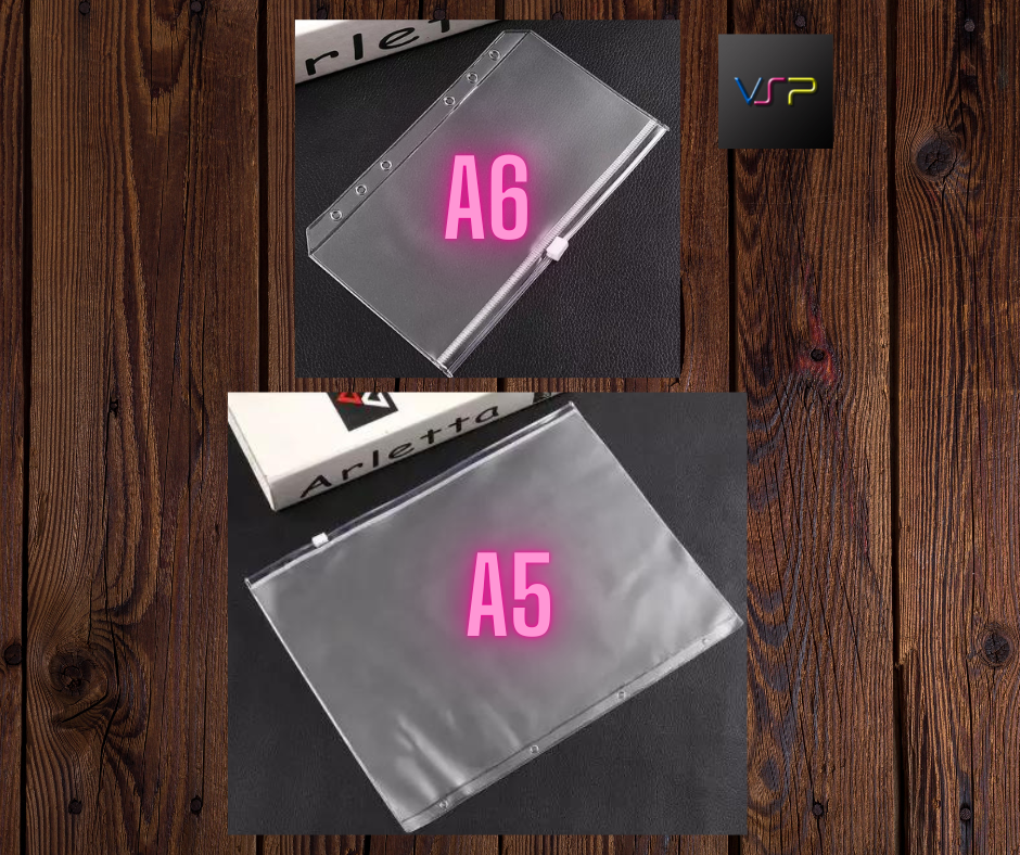 A6/A5 6 holes Binder refills/sleeves (FILLERS ONLY) BINDERS SOLD ...