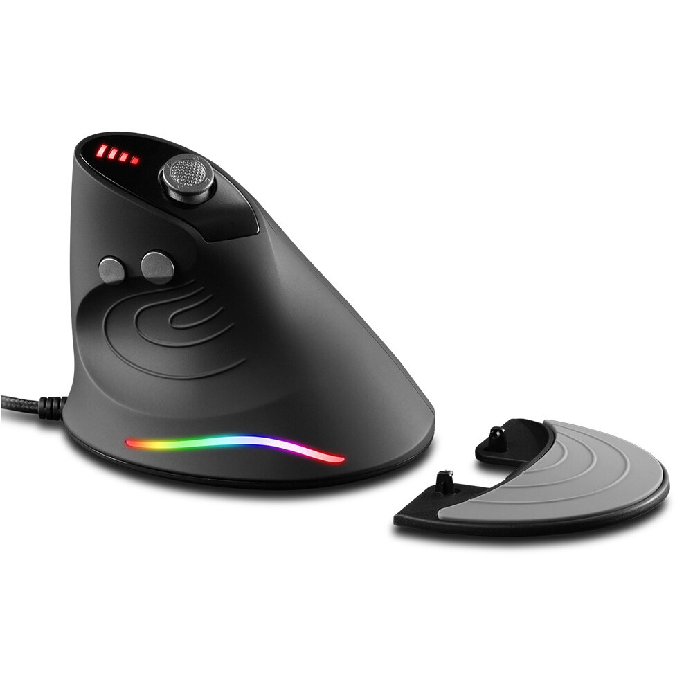 ZELOTES C-10 Vertical Gaming Mouse Wired RGB Ergonomic USB Optics Mouse ...