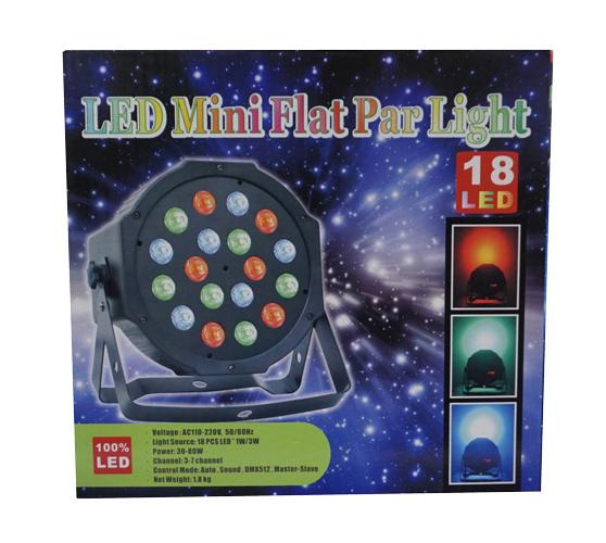 18 LED Mini Aluminum LED Flat Par Light Christmas lights (18 WATTS ...