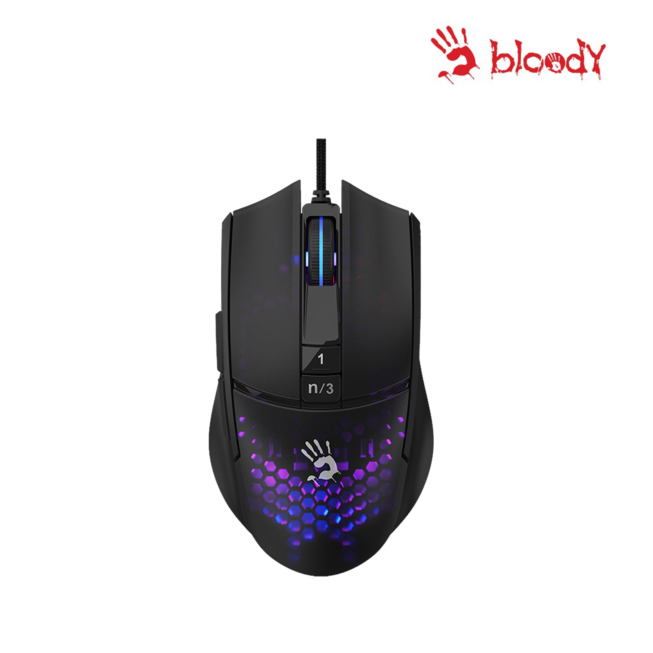 A4Tech Bloody L65 Max 12,000 CPI RGB 8000 FPS Braided Cable Lightweight ...