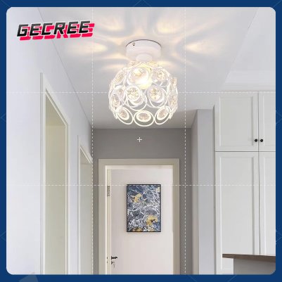 GECREE【COD】LED Metal Cage Diamond Crystal Floral Ceiling Lights Modern ...