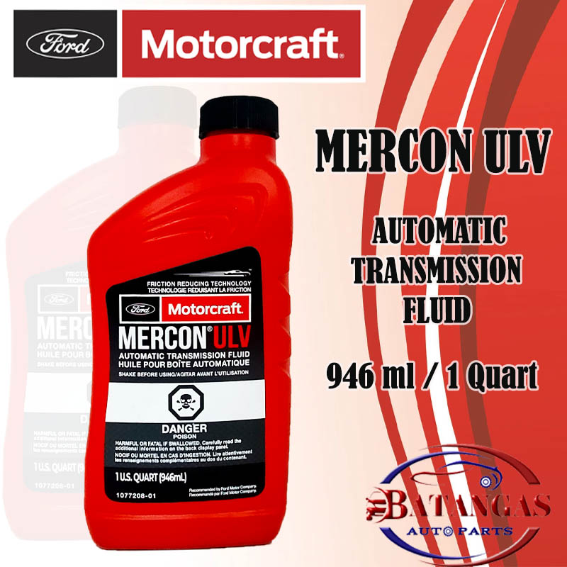 MERCON ULV ATF FORD MOTORCRAFT 946ml/ 1 QUART PN: 1077208-01 | Lazada PH