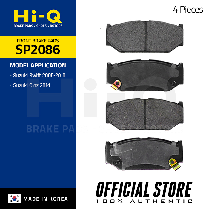 Hi-Q Front Brake Pads for Suzuki Swift 2005-2010, Ciaz 2014-up, 4 ...
