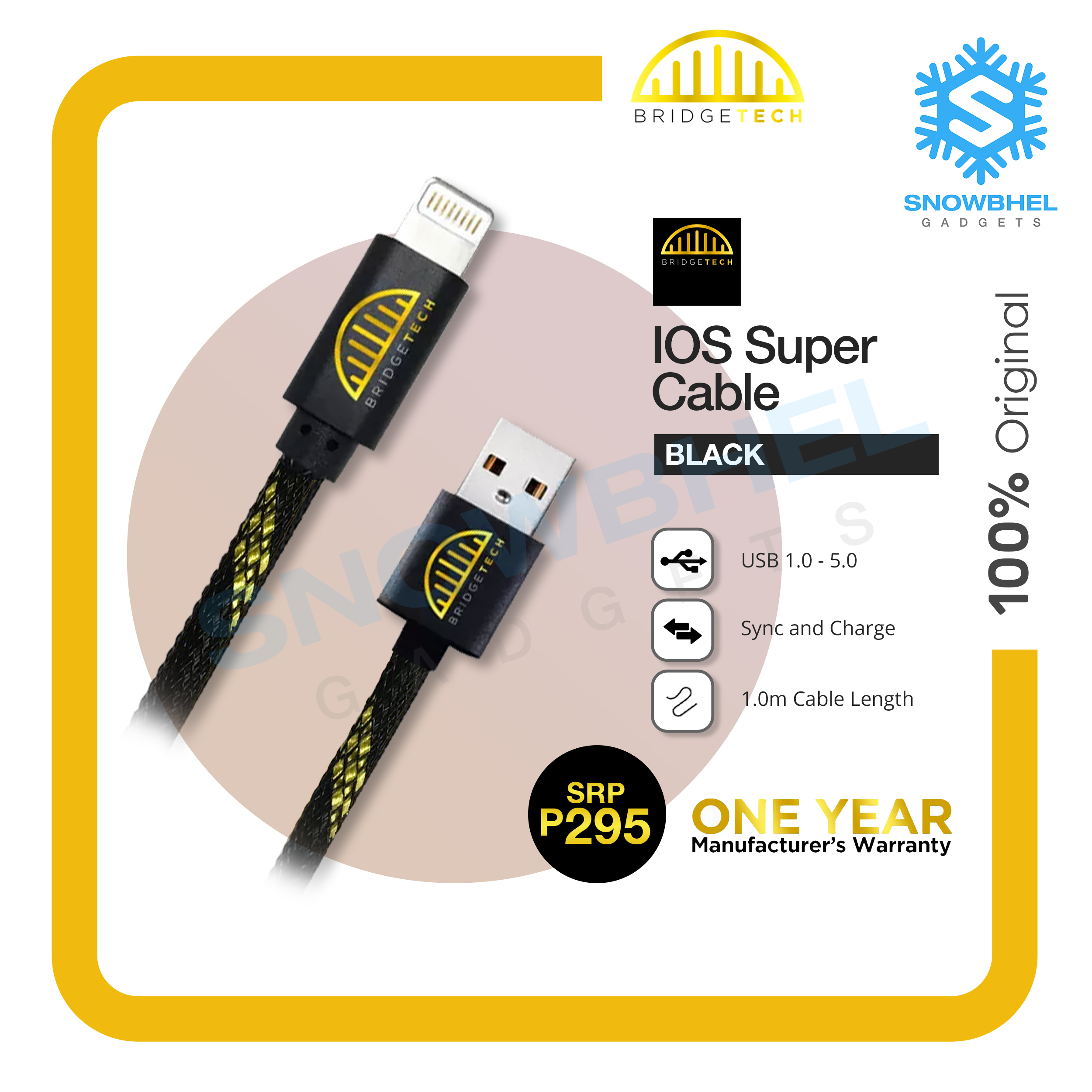 BRIDGETECH Lightning IOS Super Cable For Iphone IOS Cable Lightning ...